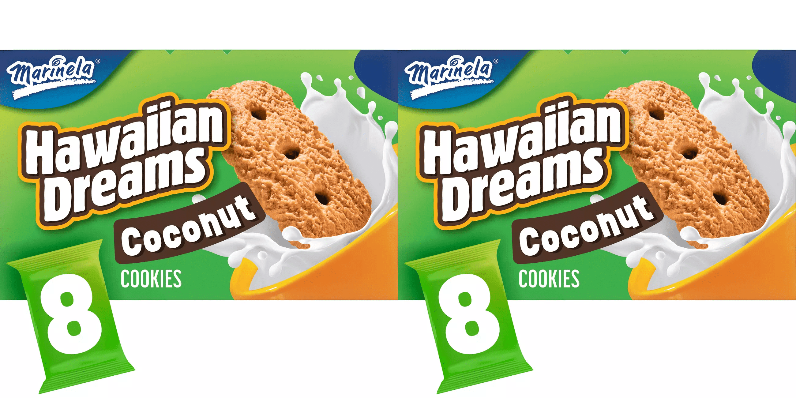 Marinela Caribeñas Coconut Cookies Snack Packs, 8 ct pack of 2 ...