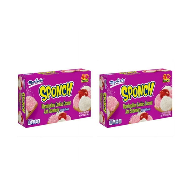 Marinela Sponch Marshmallow Cookies | 2 Pack | 8 Count - Walmart.com