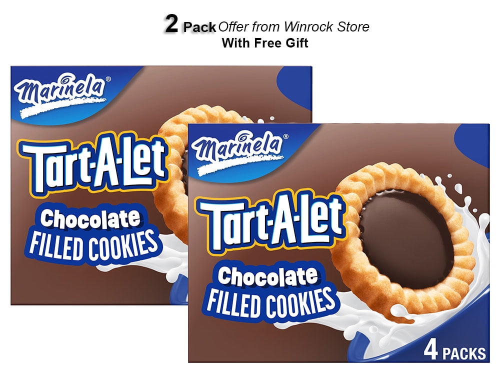 Marinela Tart-A-Let Chocolate Filled Cookies, 4 packs, Cookies, 14.12 ...