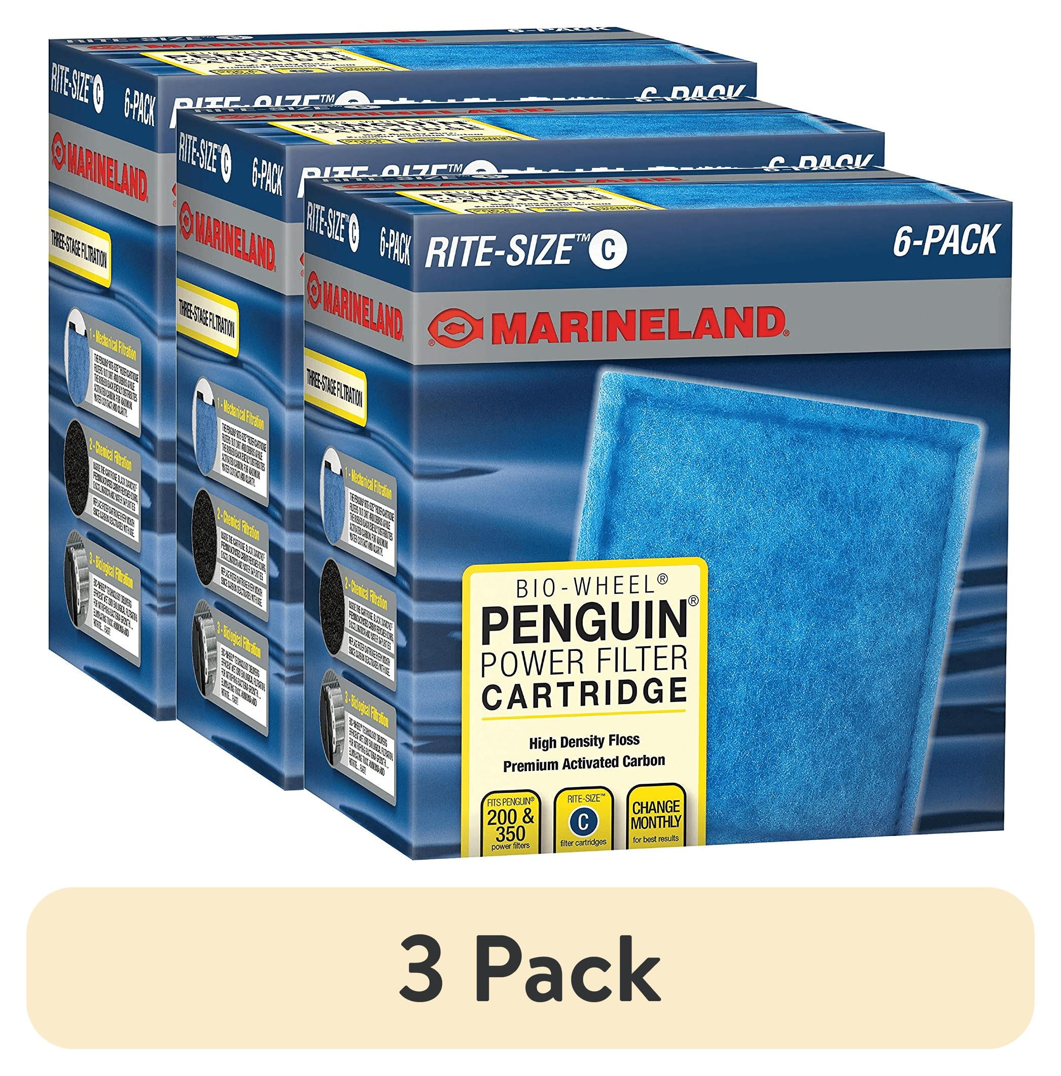 (3 pack) Marineland Penguin Bio-Wheel Replacement Power Filter ...