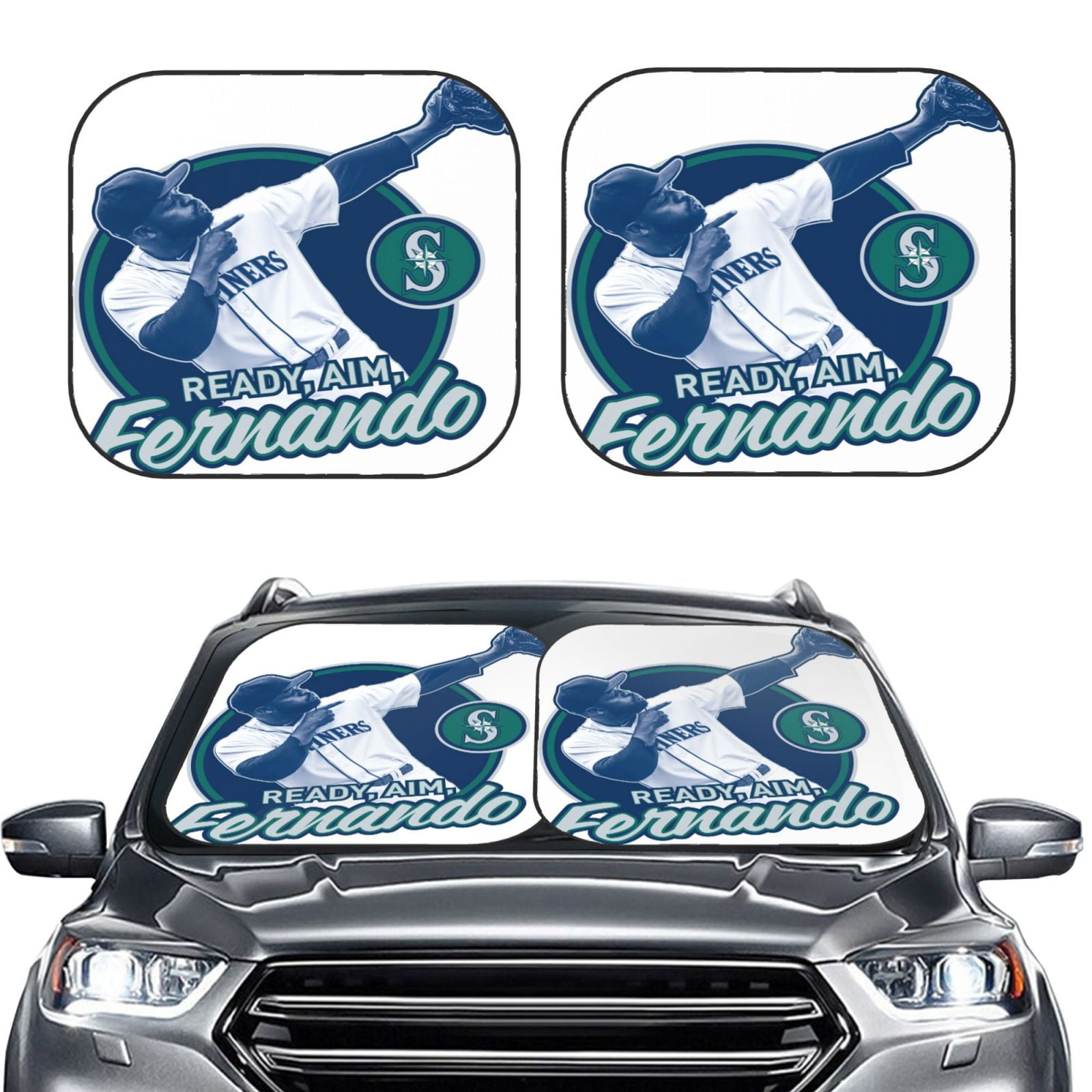 Mariners Car Windshield Sun Shade Foldable Front Windshield Shade for ...