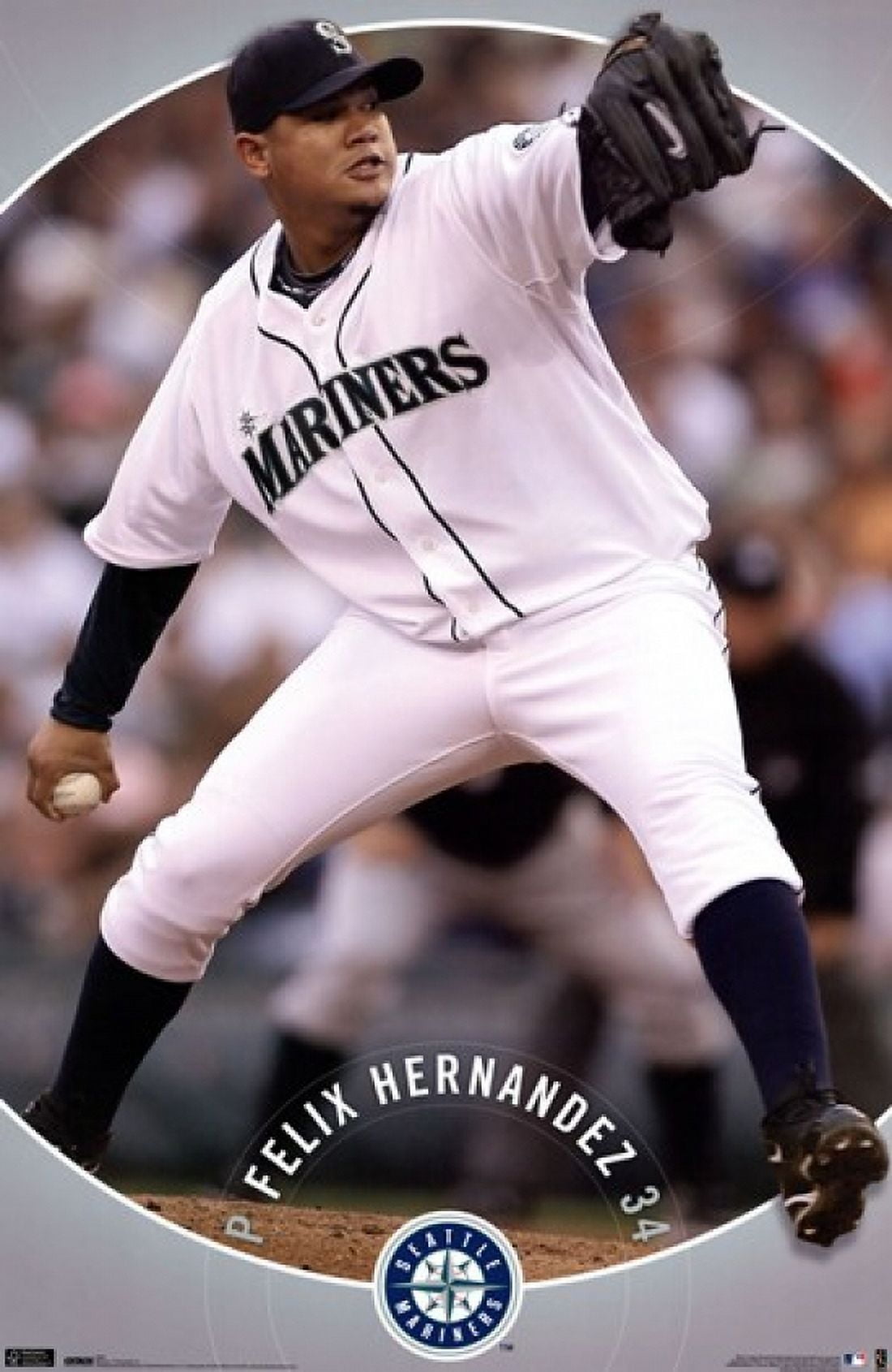 Mariners - F Hernandez 10 Laminated Poster Print (24 x 36) - Walmart.com