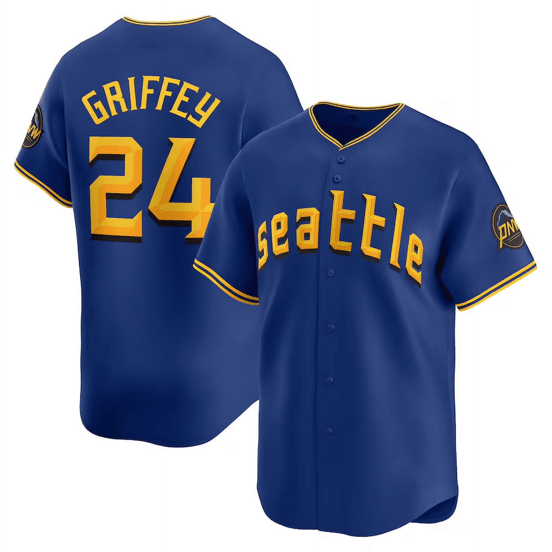 Mariners Men Shirt Griffey Jr.#24 Baseball Team Sports Shirt Home ...