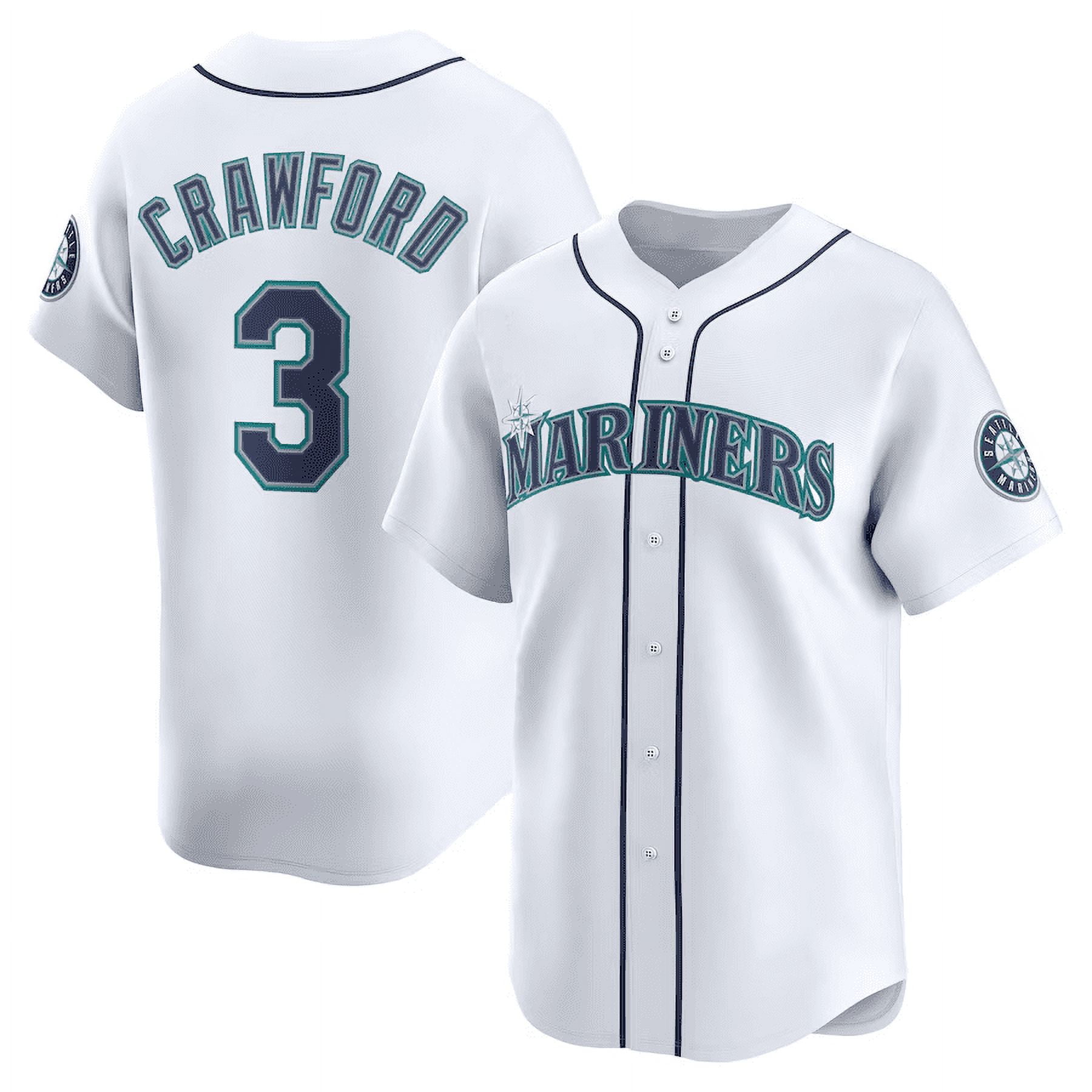 Mariners Shirt J.P. Crawford#3 Baseball Team Sports Home Limited ...