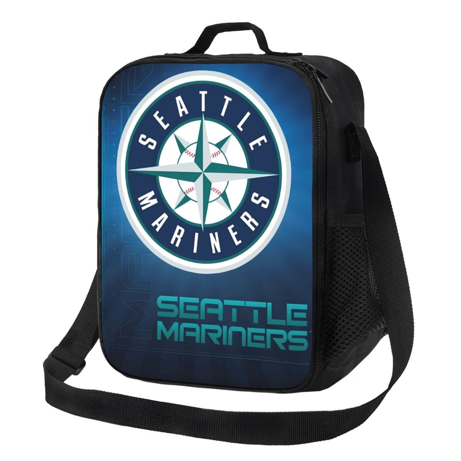Mariners Team Insulated Lunch Bag Insulated One-Shoulder Portable Lunch ...