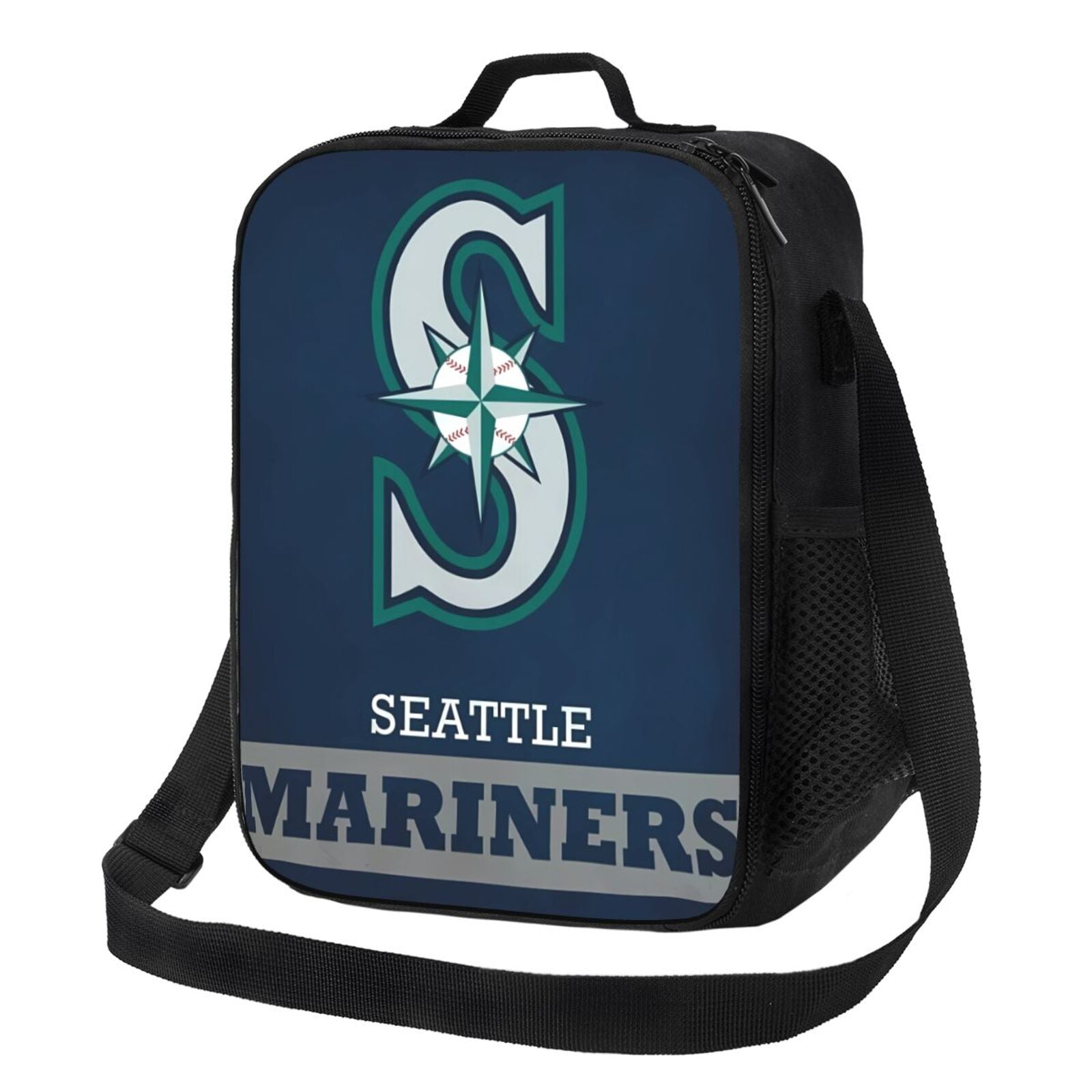 Mariners Team Insulated Lunch Bag Insulated One-Shoulder Portable Lunch ...
