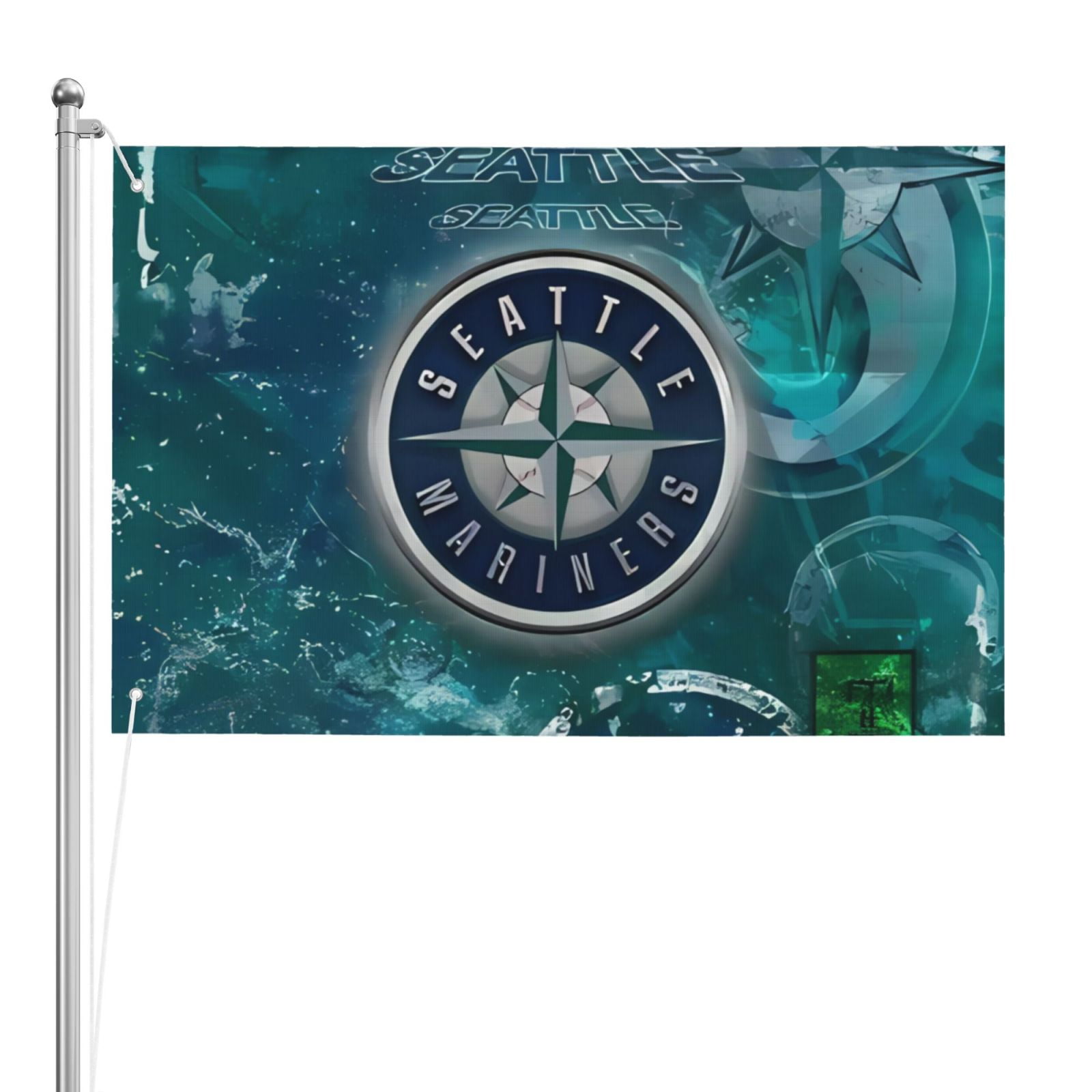 Mariners Three Layer personalized Double Sided Flag Football Fans ...
