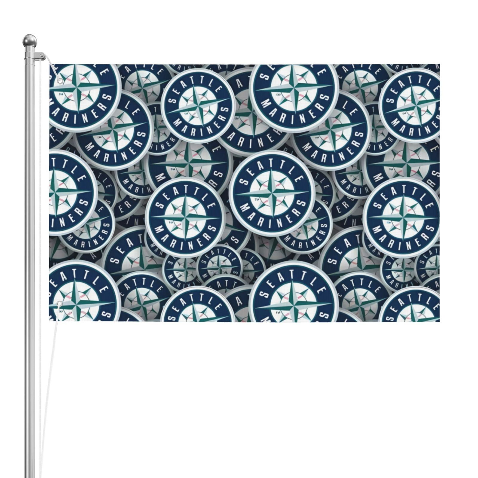 Mariners Three Layer personalized Double Sided Flag Football Fans ...