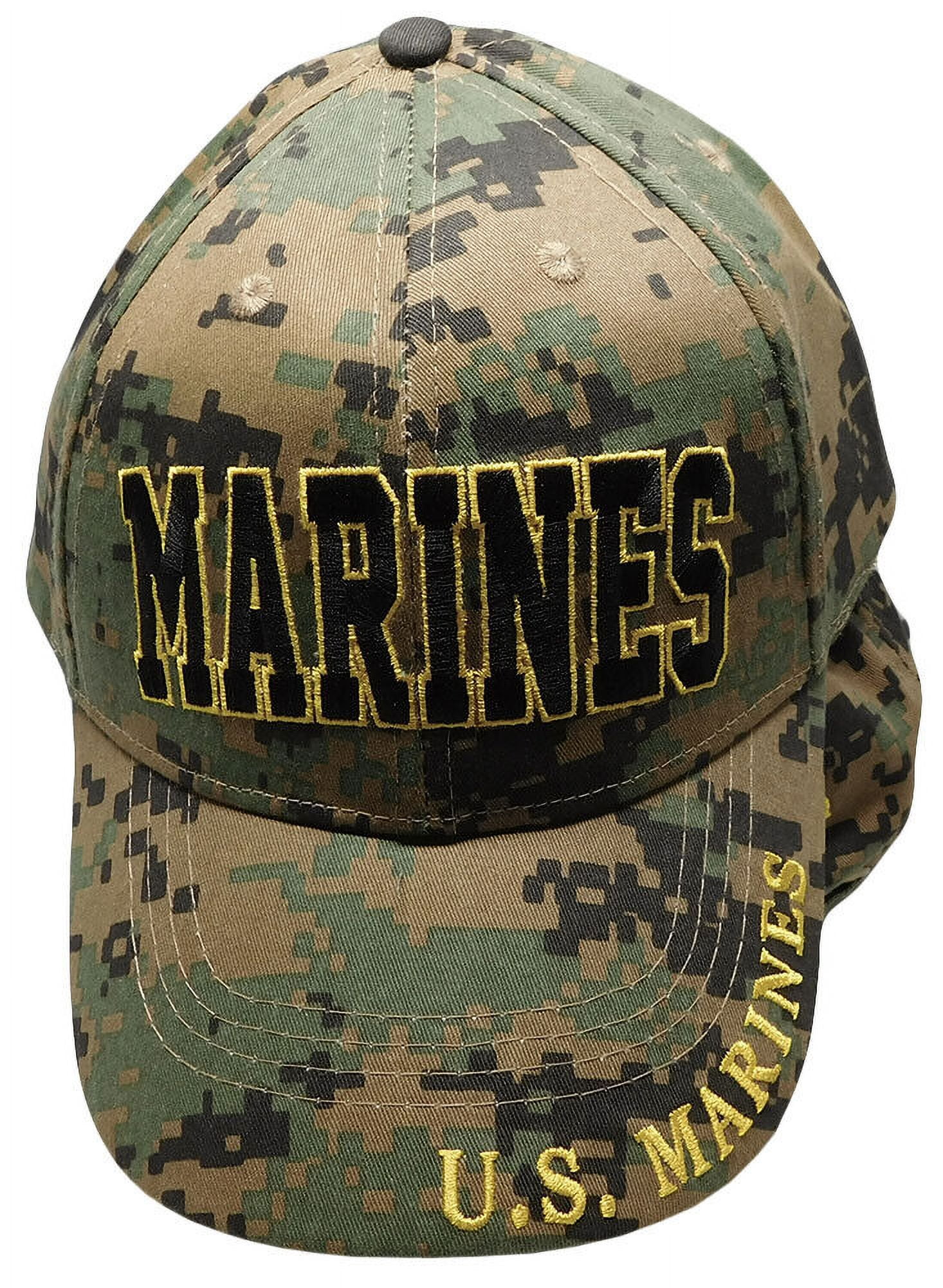 Marines 3-D Letters U.S. Marines USMC Marpat Camo Embroidered Cap Hat ...