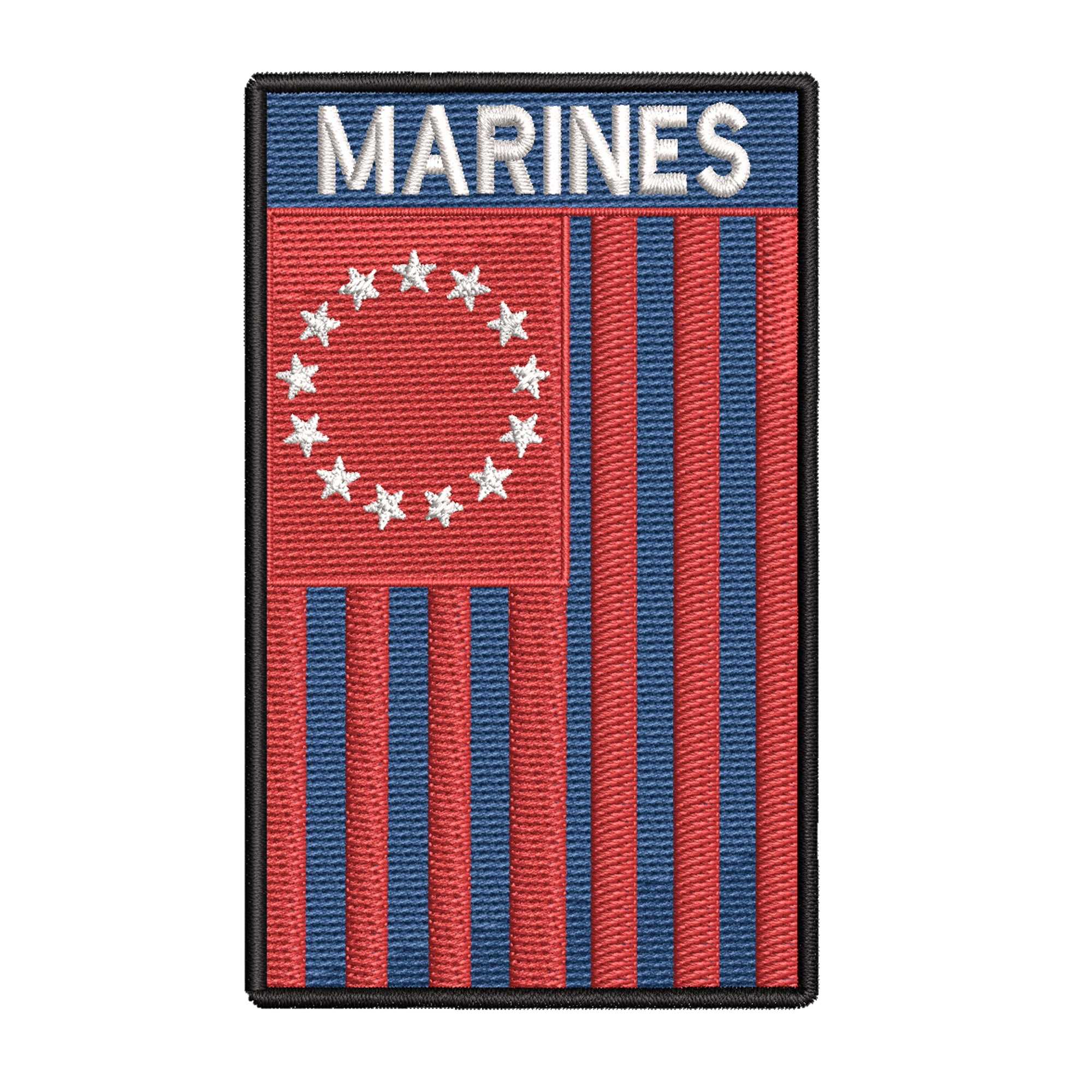 Marines Betsy Ross Flag Embroidered DIY Iron on or Sew-on Decorative ...