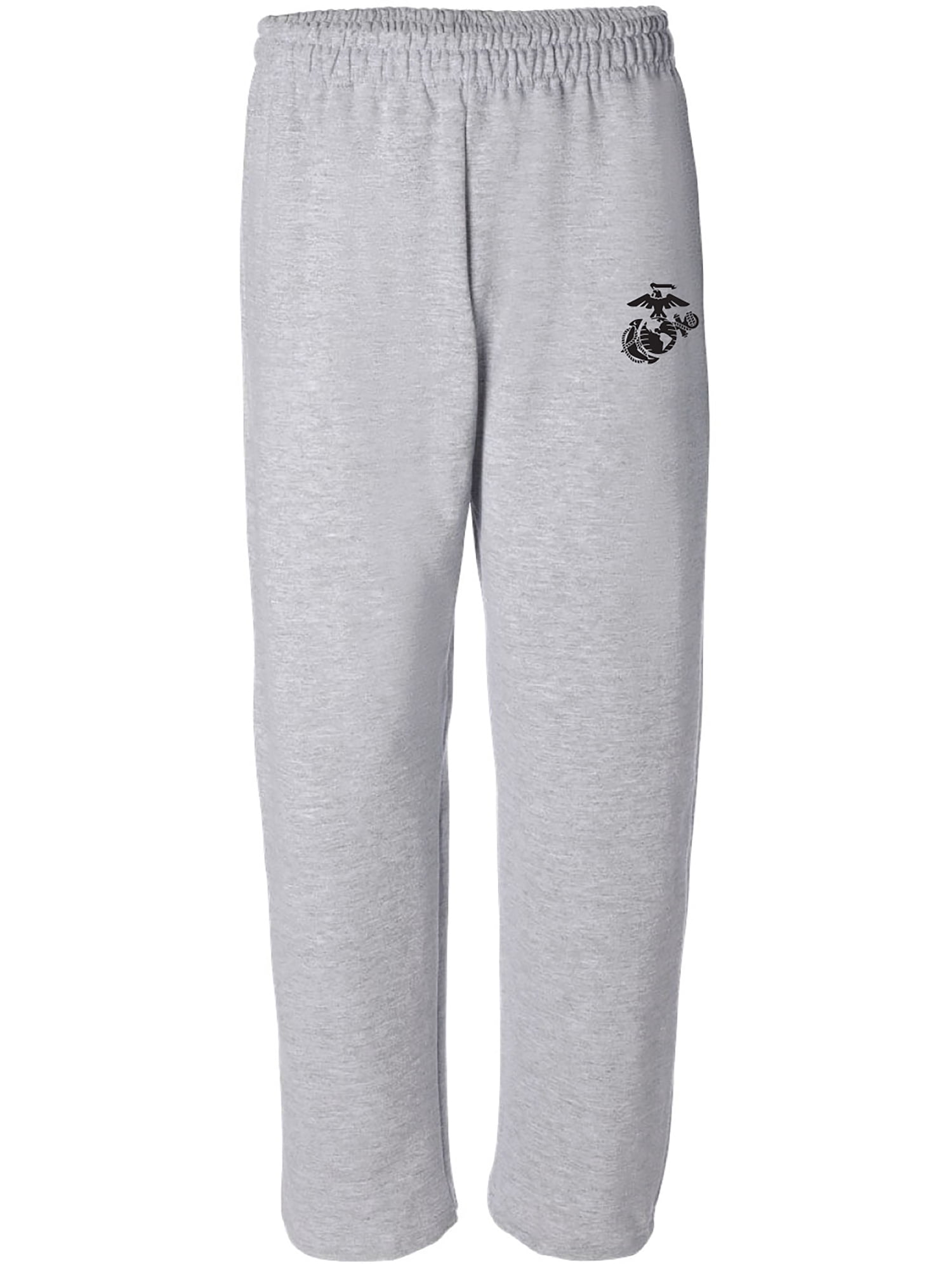 Marines EGA Emblem Open Bottom Sweatpants with black print - Walmart.com