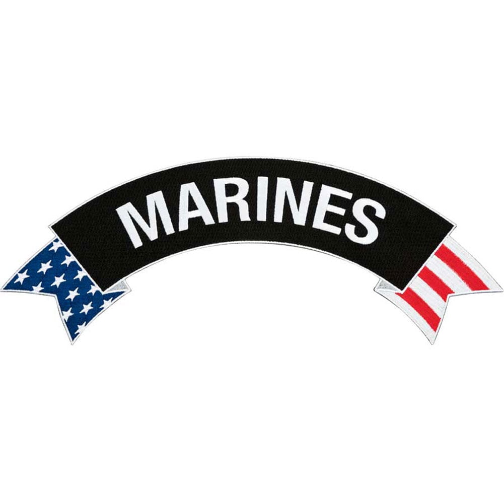 Marines Flag Rocker Patch - Walmart.com