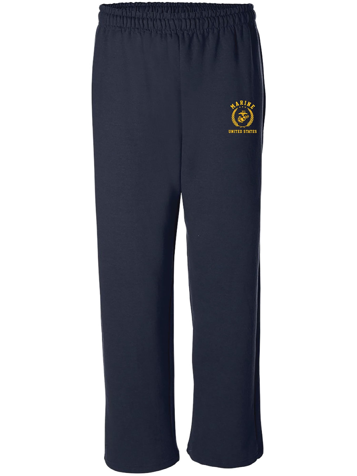 Marines Gold Crest Open Bottom Sweatpants with gold print - Walmart.com