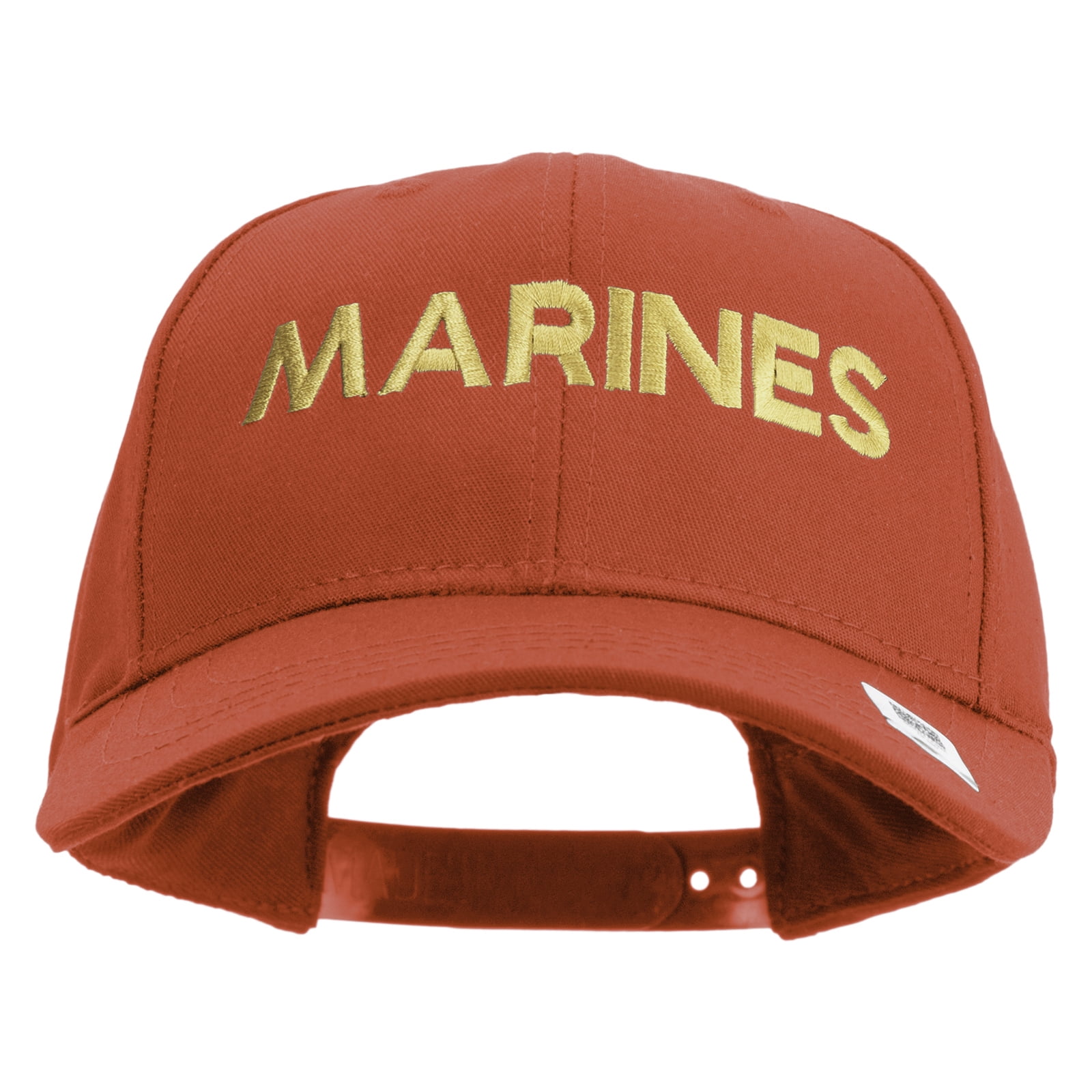 Marines Letter Embroidered 6 Panel Structured Cotton Twill Cap Made in ...