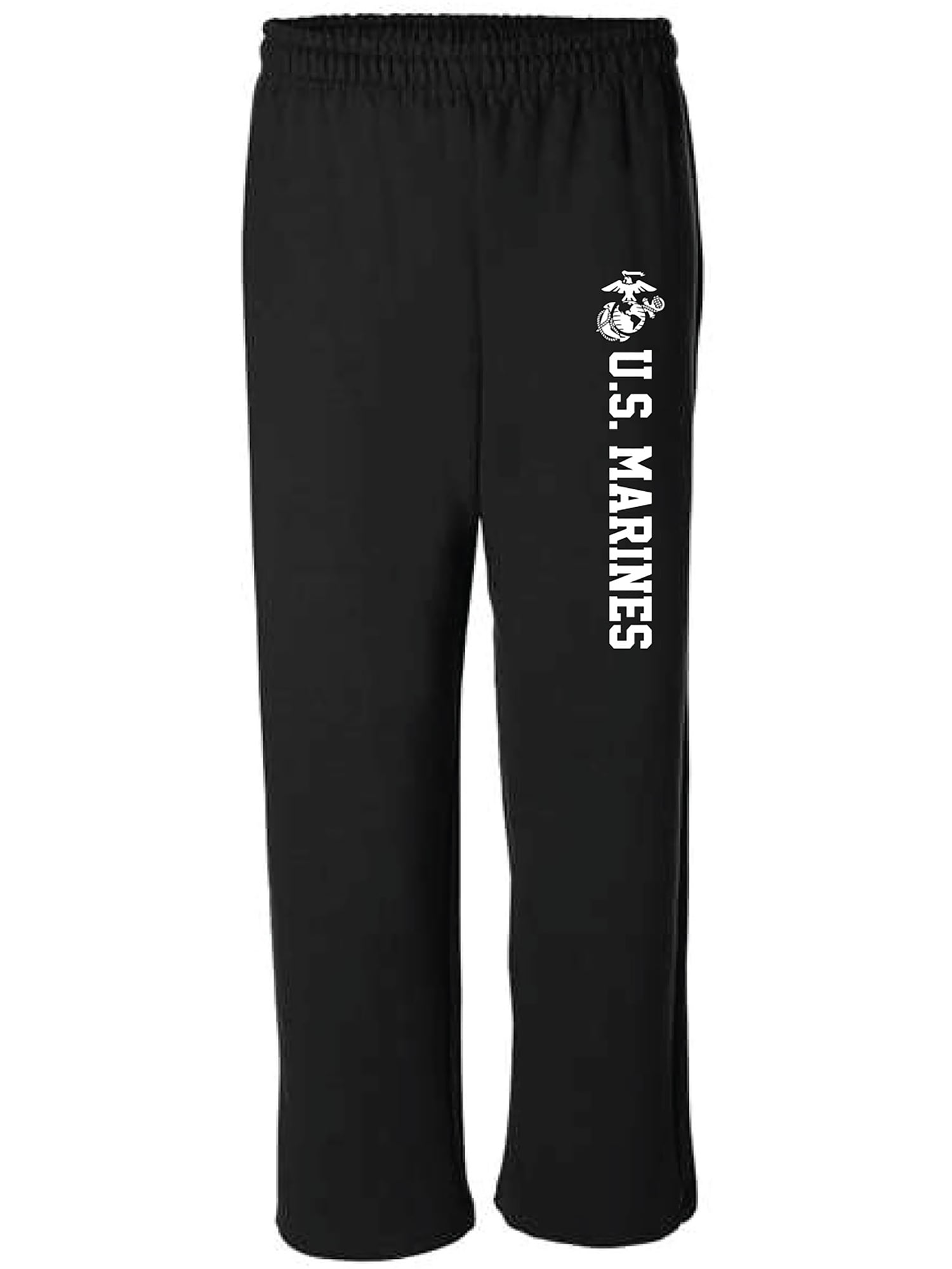 Marines Military Theme Open Bottom Sweat Pants with white print ...