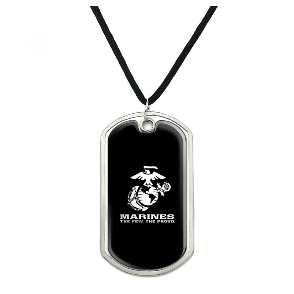 Marines The Few The Proud USMC White Logo on Black Officially Licensed ...