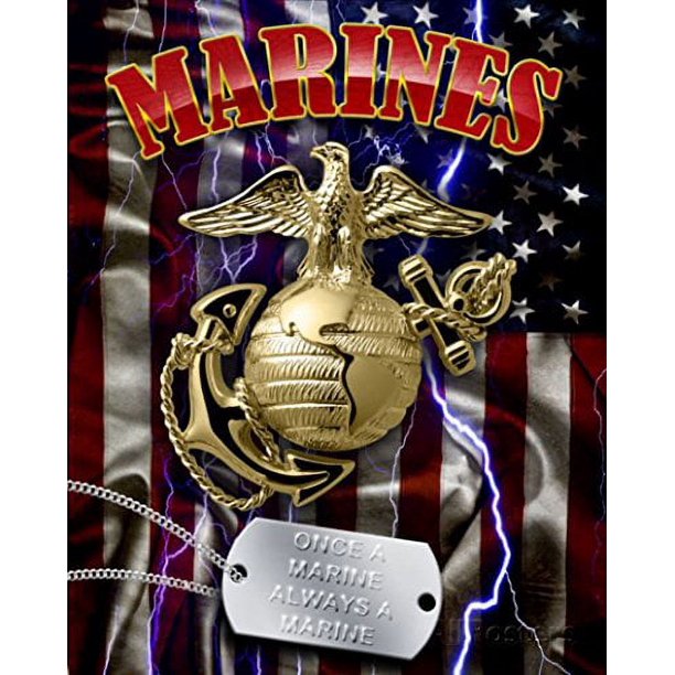 Marines USMC EGA Dog Tags Military Marine Corps Tin Collectible Sign ...