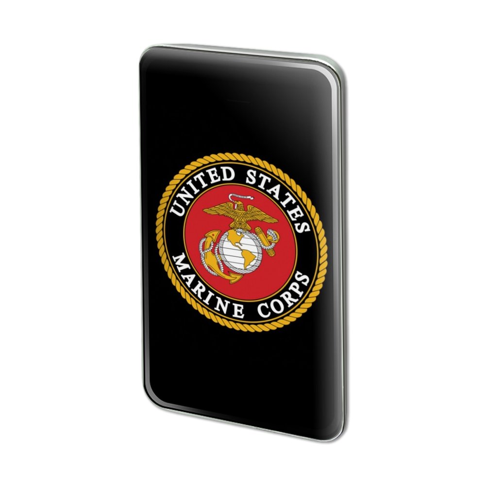 Marines USMC Emblem Black Yellow Red Officially Licensed Metal ...