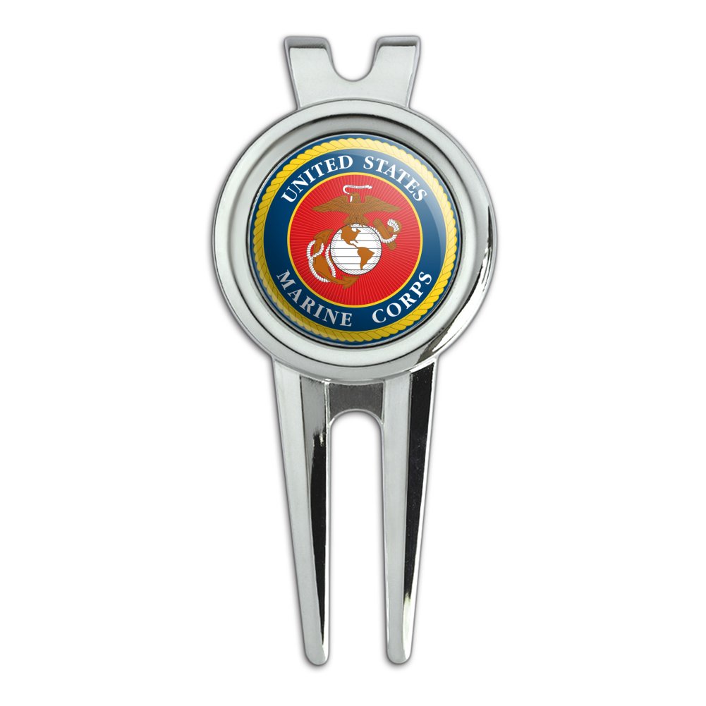 Marines USMC Logo Blue Red Gold Officially Licensed Golf Divot Repair ...