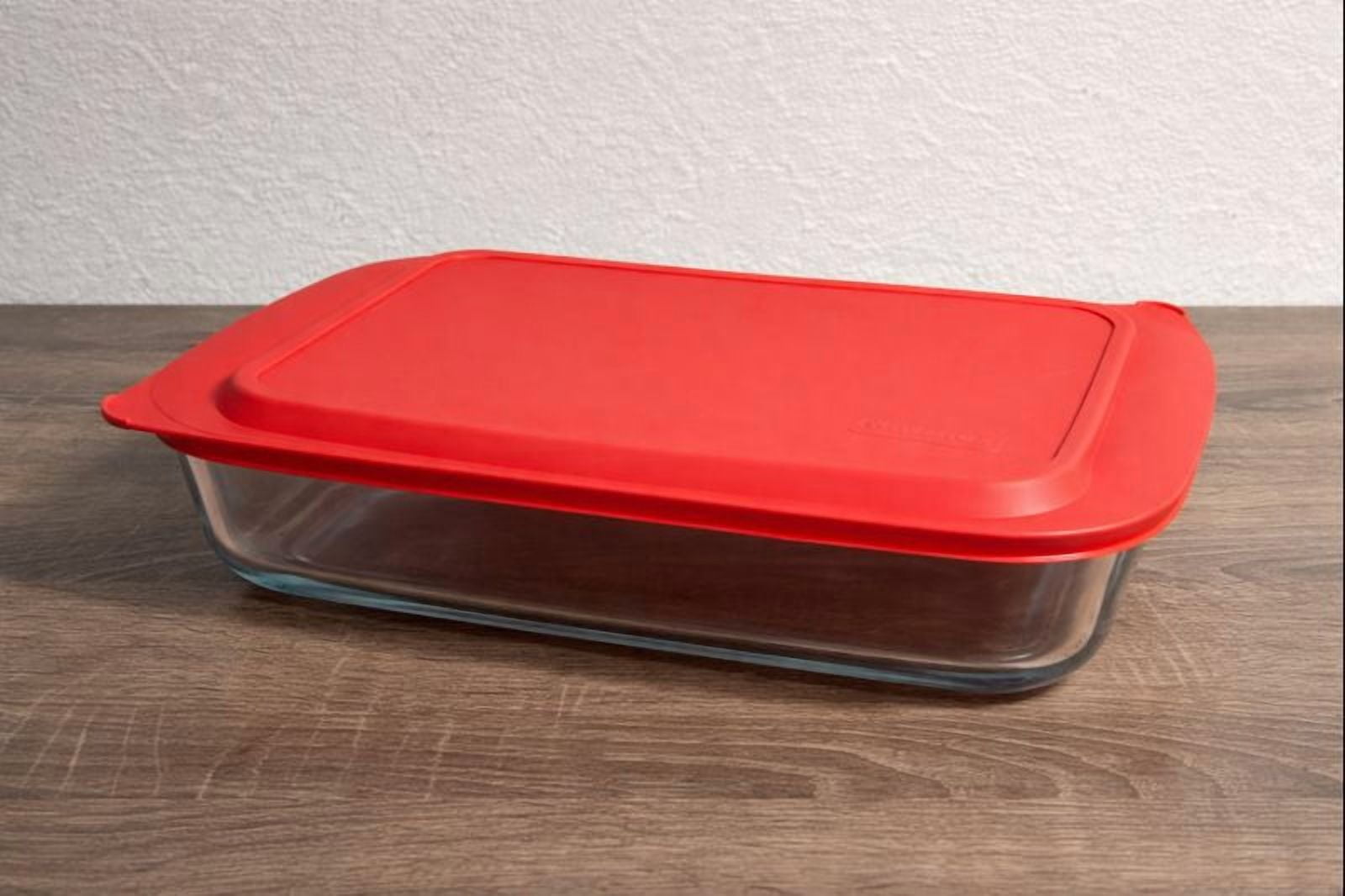 Marinex Glass Rectangular Casserole Dish, Durable, Heat-Resistant ...