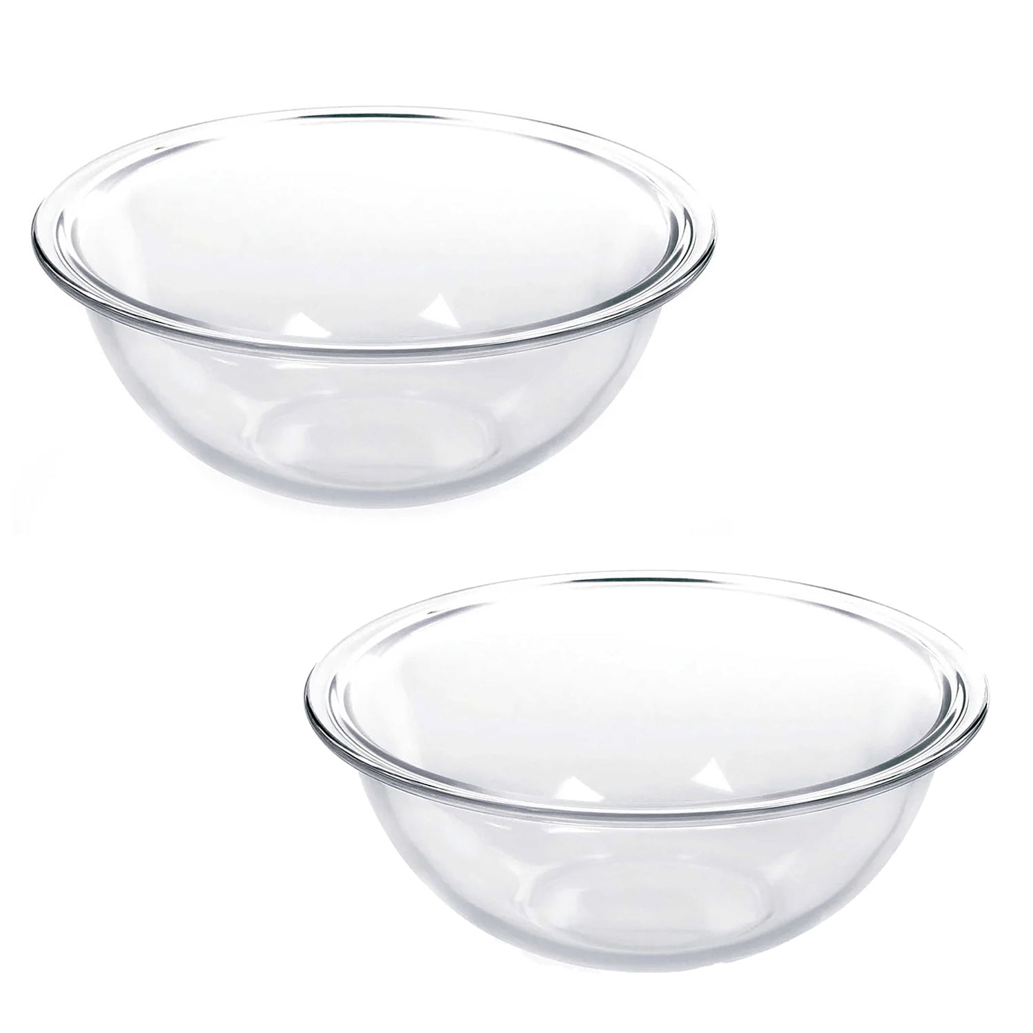 Marinex - Set of 2 Glass Mixing Bowls, 1.5 Liter Capacity, Dishwasher ...
