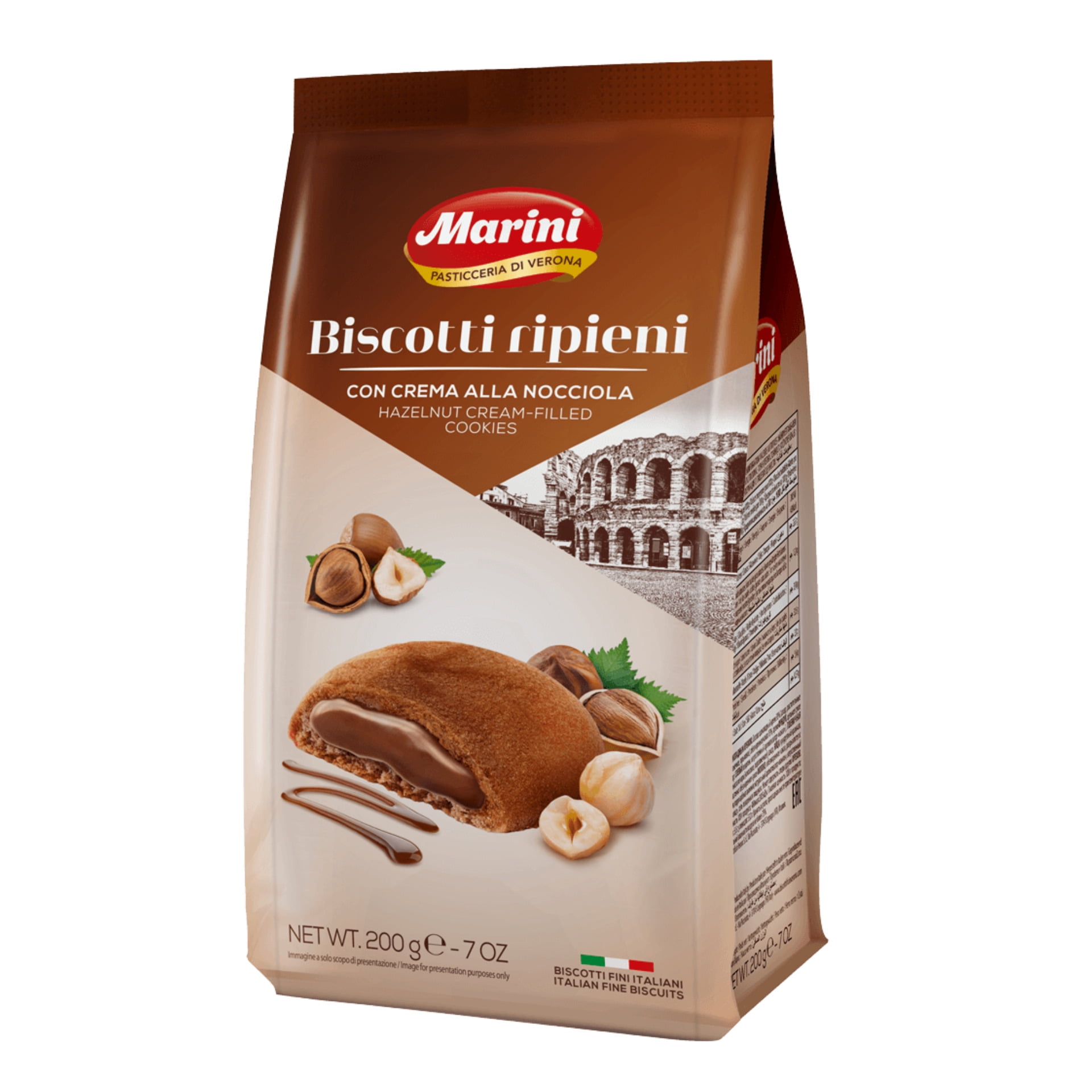 Marini Moncremi Hazelnut Cream Filled Cookies (12 Pieces / 200g ...