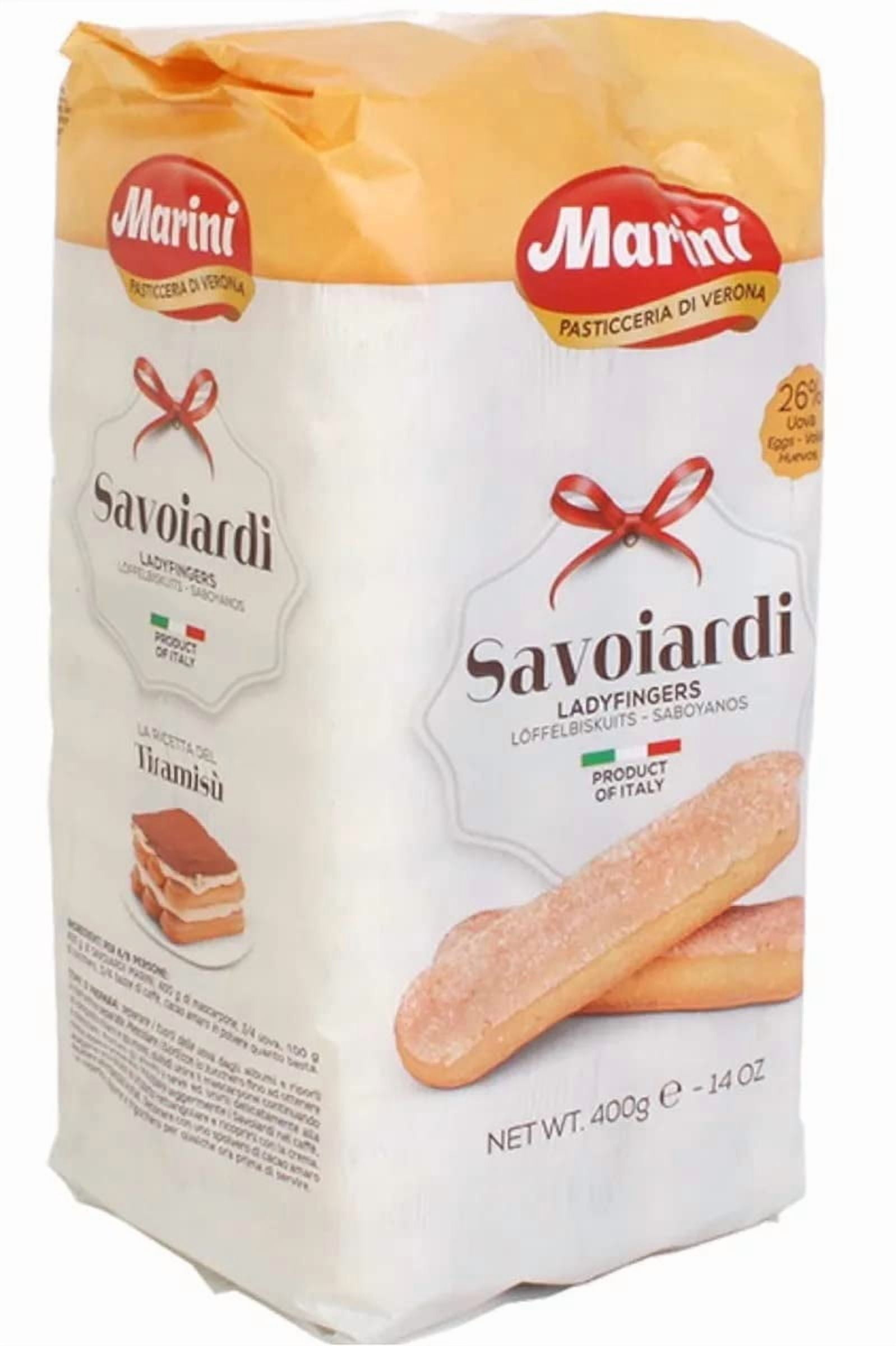 Marini Savoiardi Italian Ladyfingers DEF29 Cookies 400 Grams ...