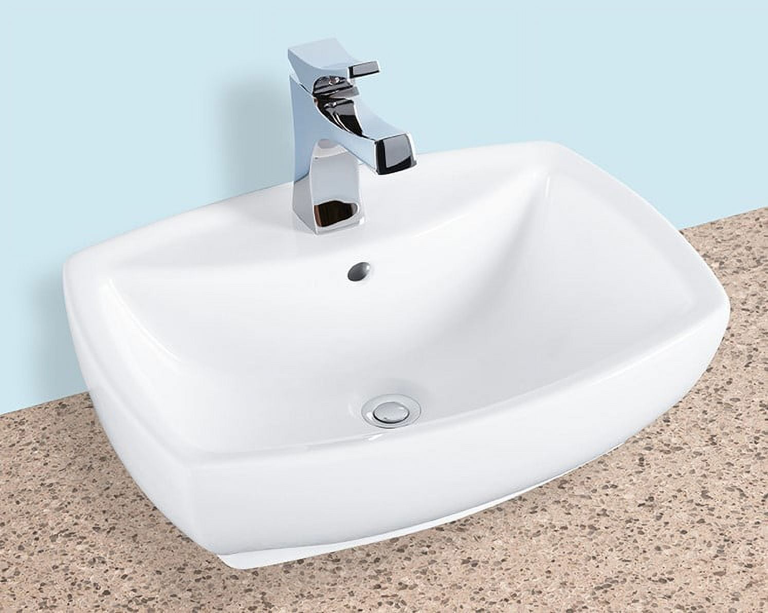 Marino K52, 22x15 White Rectangle Above Counter Porcelain Ceramic ...