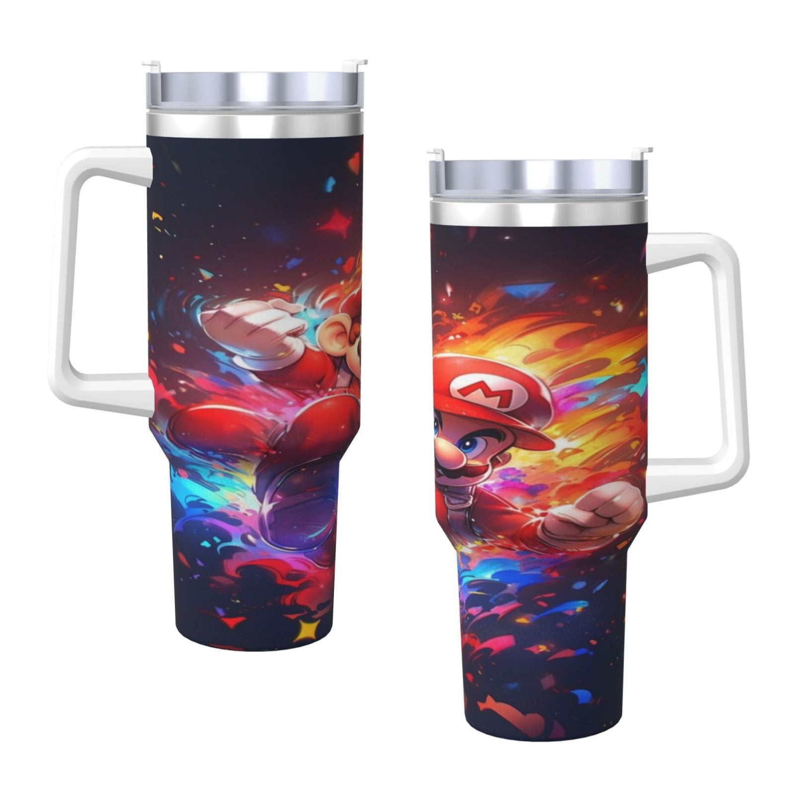 Mario 40oz H2.0 Stainless Steel Vacuum Insulated Tumbler With Lid And ...
