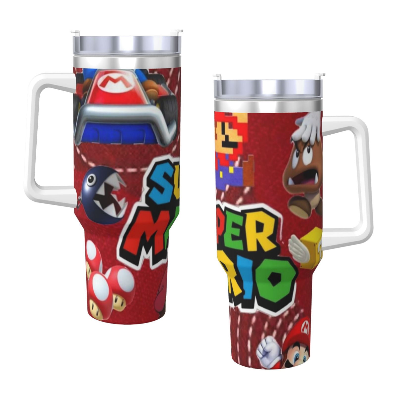 Mario 40oz H2.0 Stainless Steel Vacuum Insulated Tumbler With Lid And ...