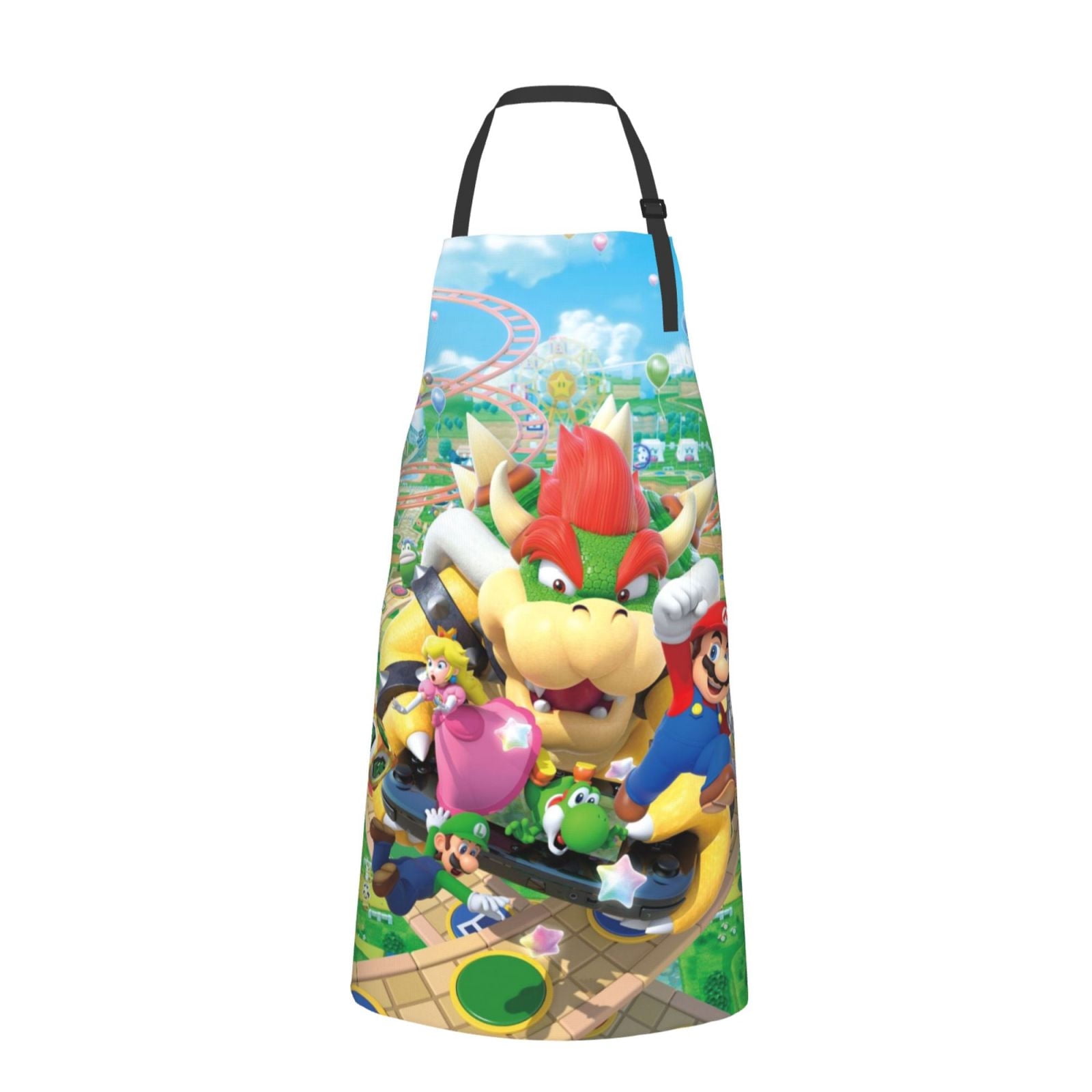 Mario Adjustable Bib Aprons, Waterdrop Resistant Apron with 2 Pockets ...