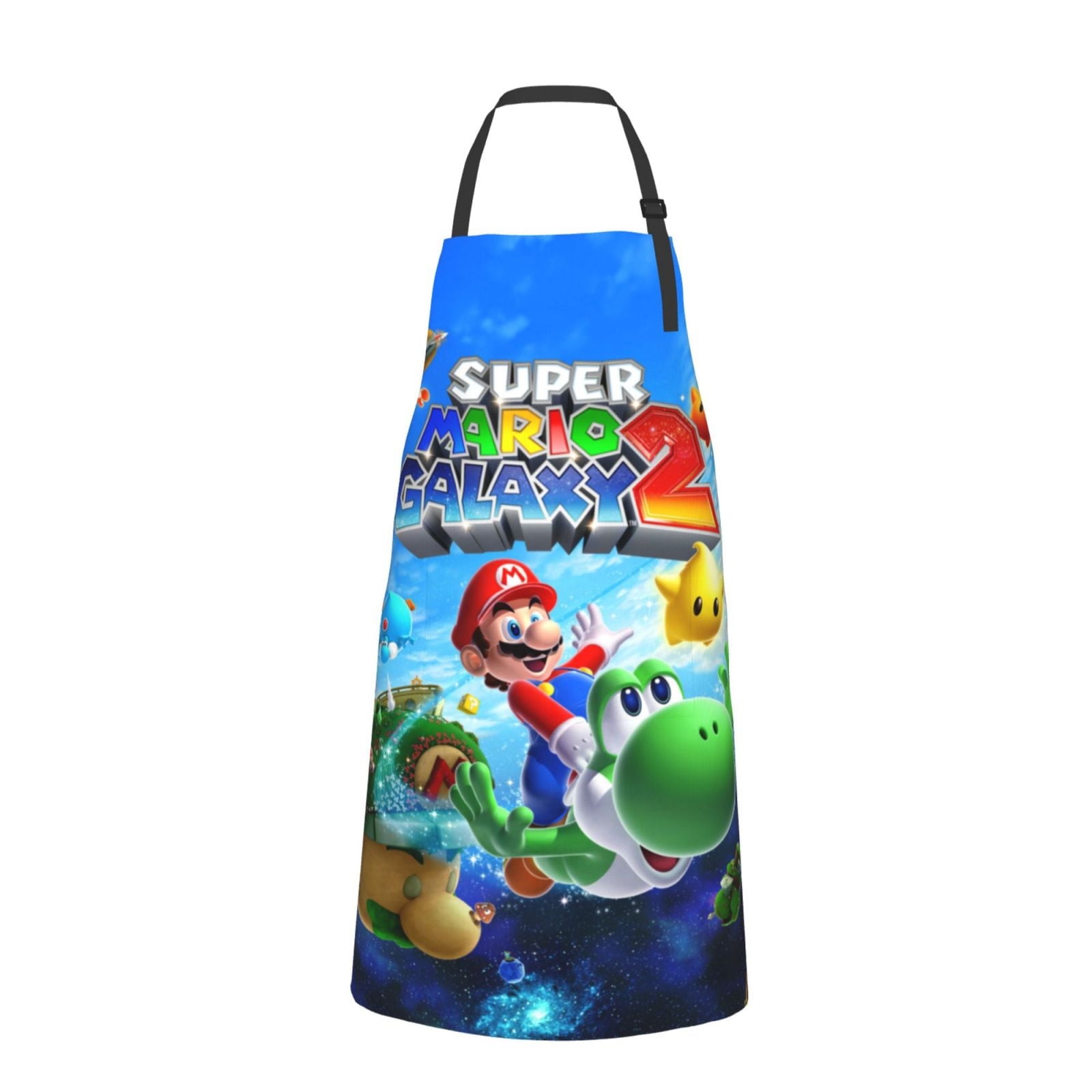 Mario Adjustable Bib Aprons, Waterdrop Resistant Apron with 2 Pockets ...