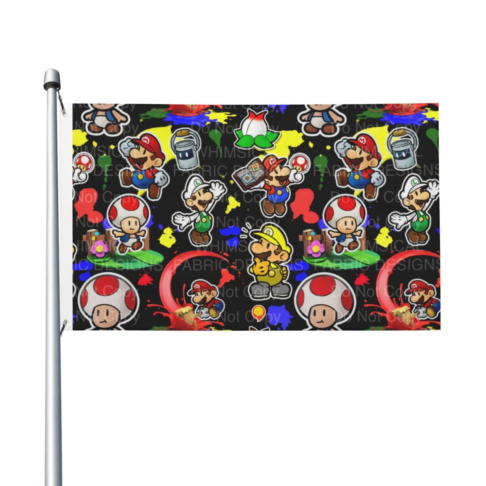 Mario And Friends586 3x5ft Face Flag Fade Proof Holiday Fall Flag ...