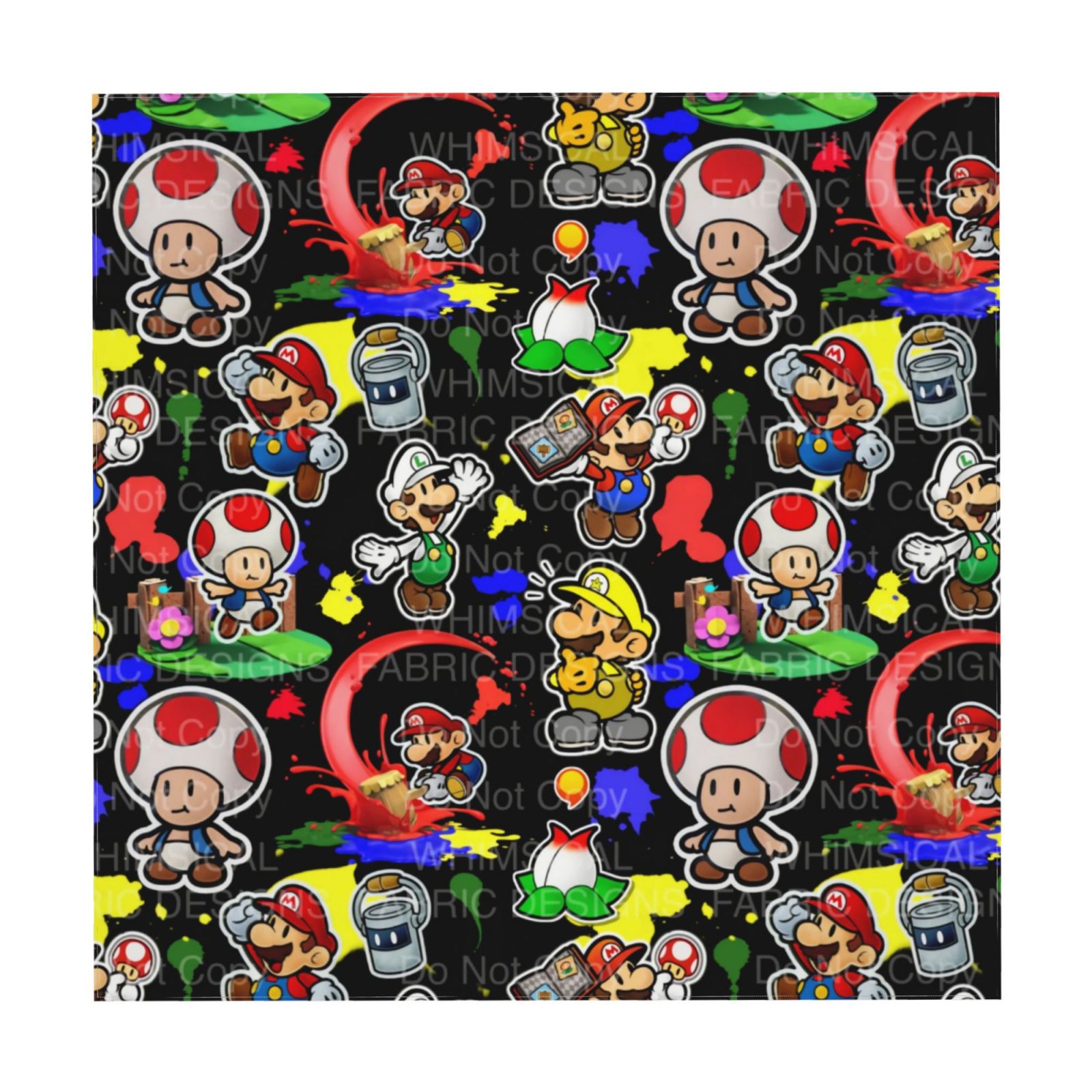 Mario And Friends586 Square Tablecloth, Table Cloth For Square Or Round ...