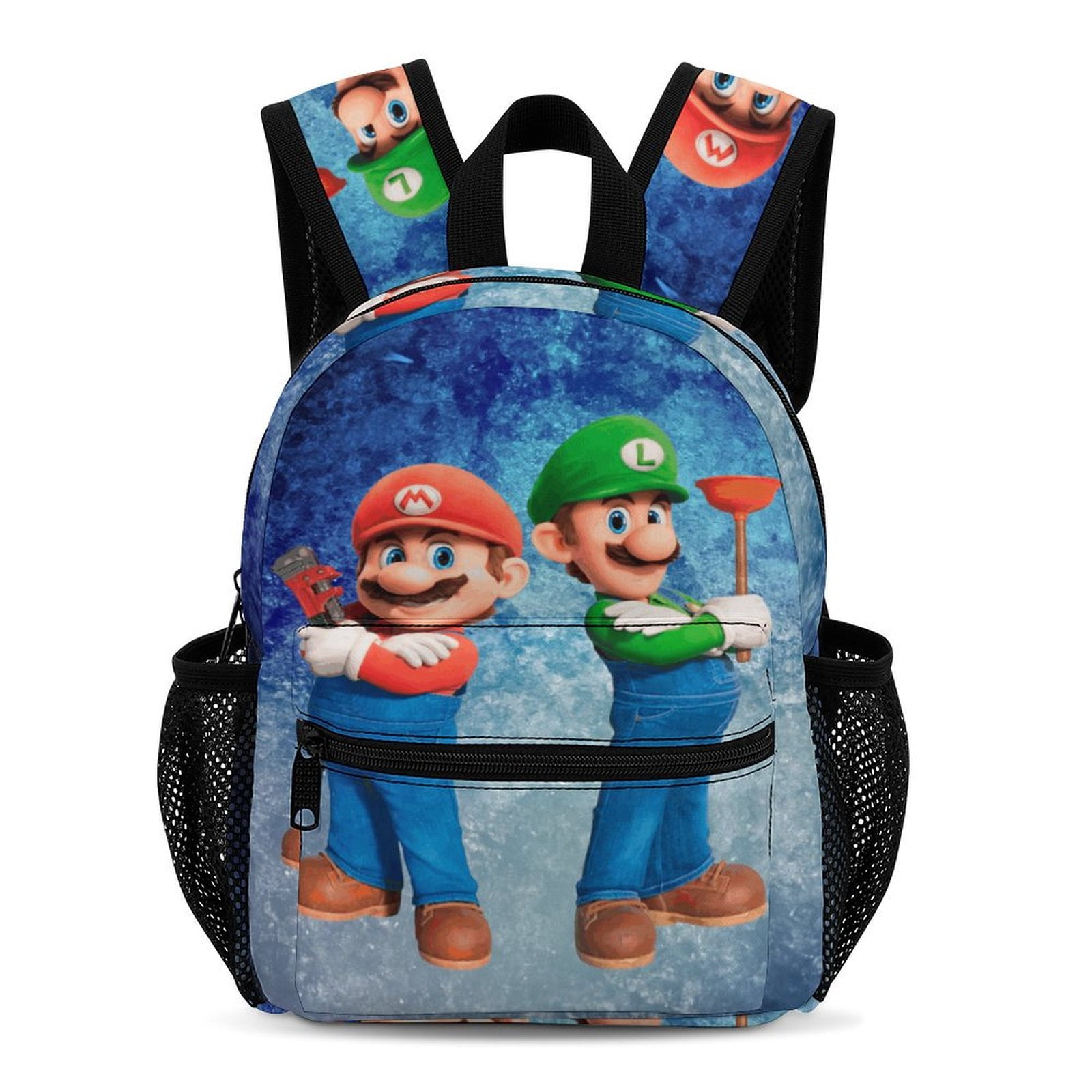Mario And Luigi Backpack Lightweight School Bag Bookbag Student Satchel ...