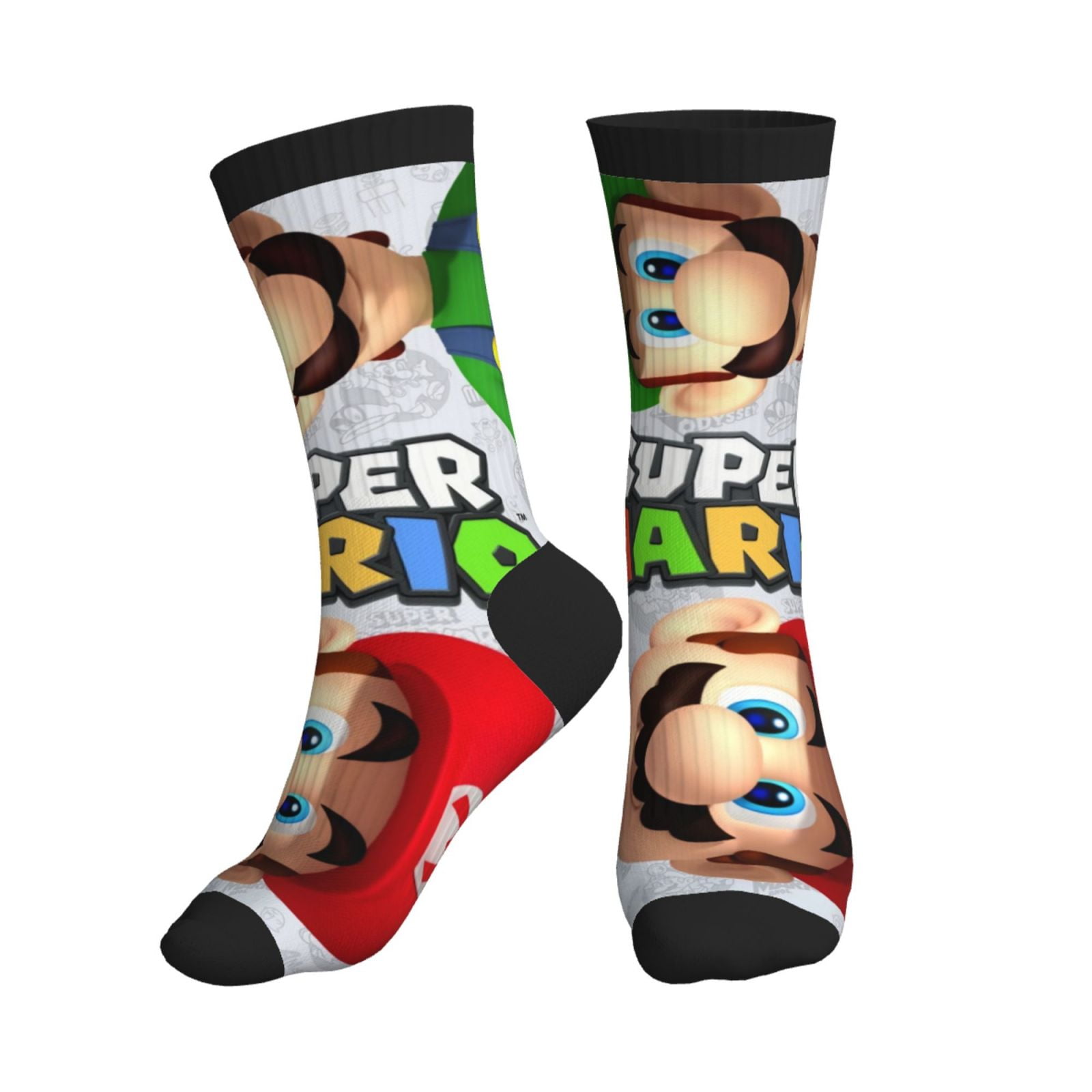Mario And Luigi Crew Socks, Funky Silky Comfort Socks For Men Women ...