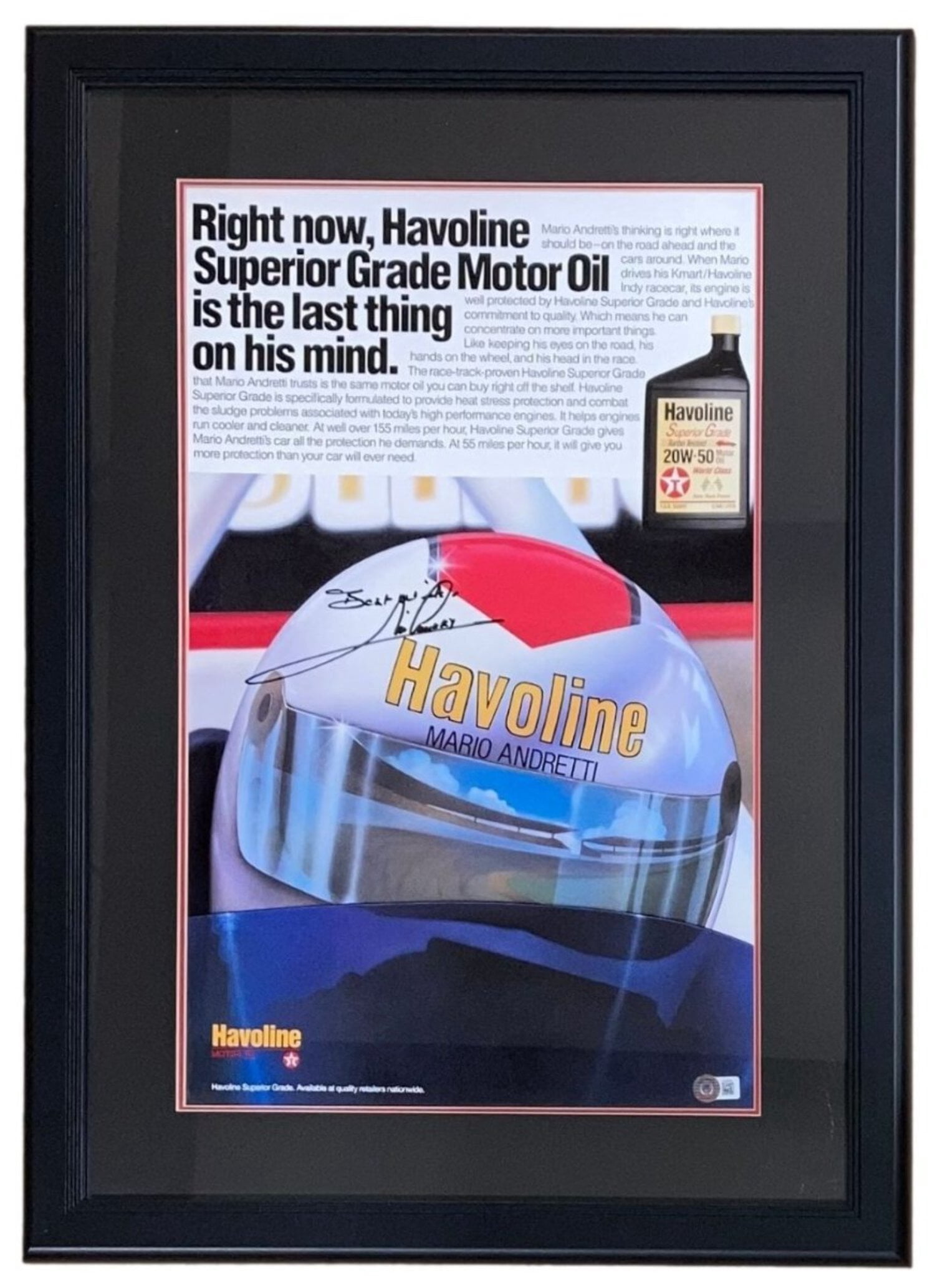 Mario Andretti Signed Framed 12x20 IndyCar Photo BAS - Walmart.com