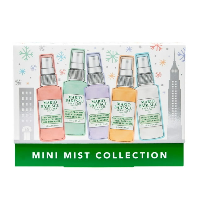 Mario Badescu Mini Mist Collection Skin Care Set, 5 piece set each 2 fl ...