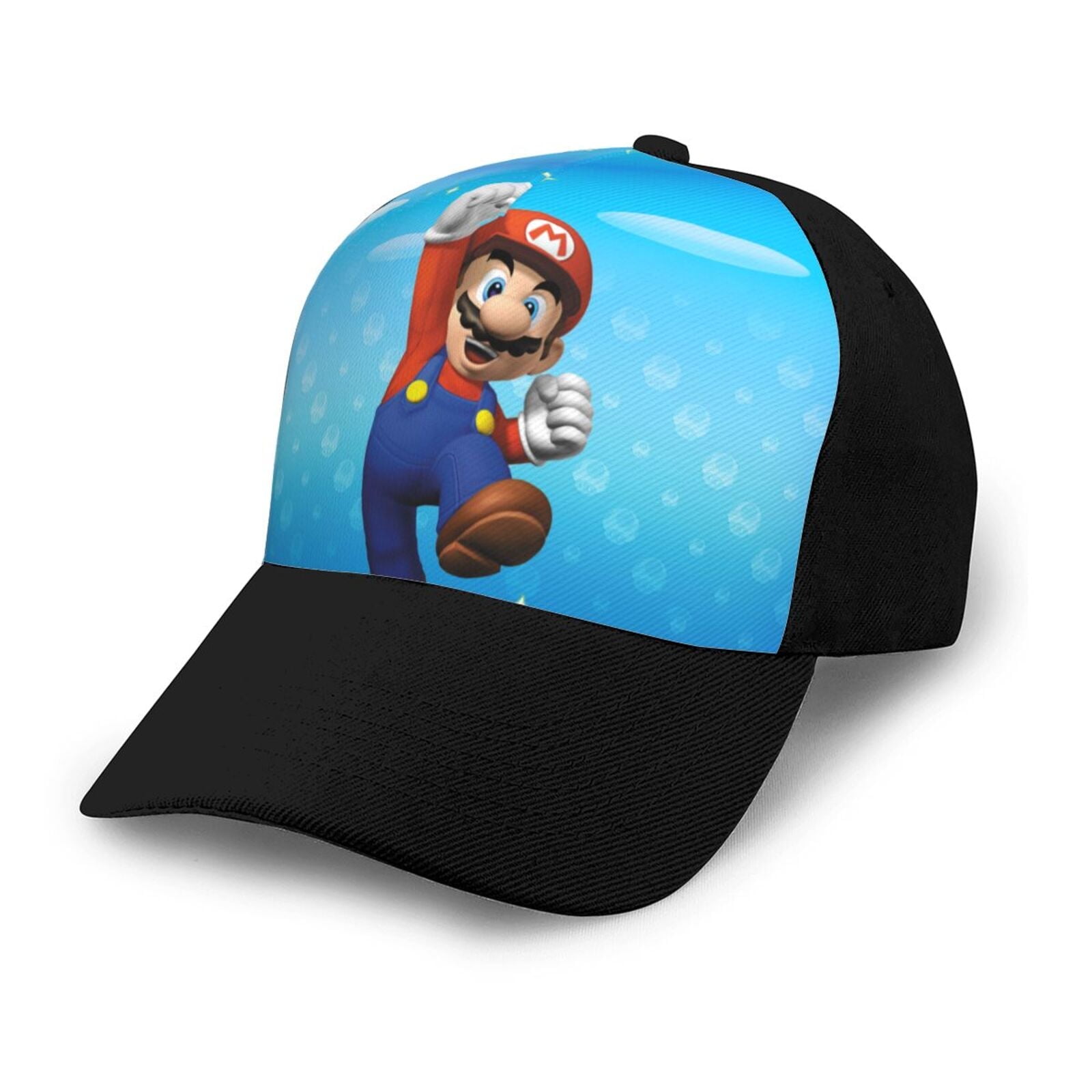 Mario Baseball Cap Golf Dad Hat Adjustable Low Profile Cotton Hat ...
