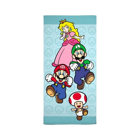 Mario Beach Towel - Super Mario - Walmart.com