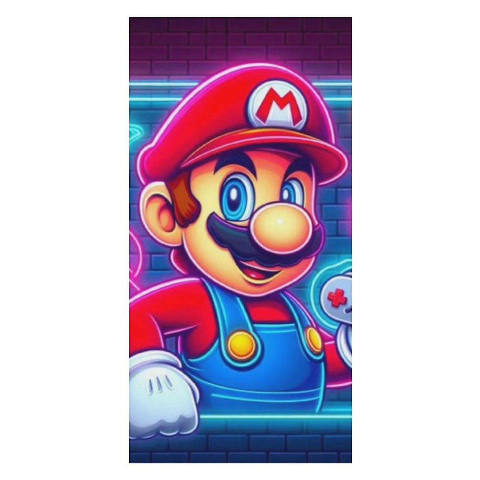 Mario Beach Towel, Super Soft Lightweight Bath for Women Men Adults ...