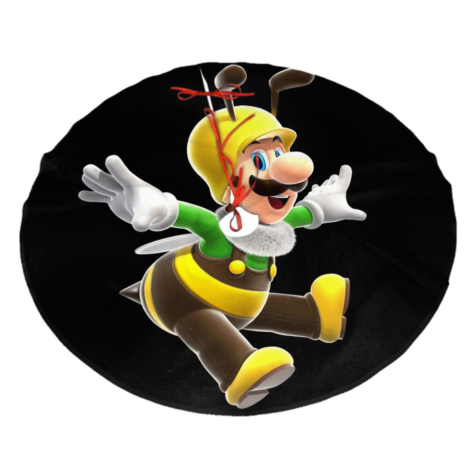 Mario Bee Luigi Art Christmas Tree Skirt Large Merry Christmas Tree Rug ...