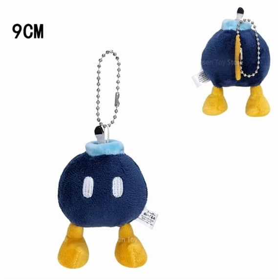 Mario Bob Omb Plush Keychain Plush Key Clip, 3 inch tall - Walmart.com