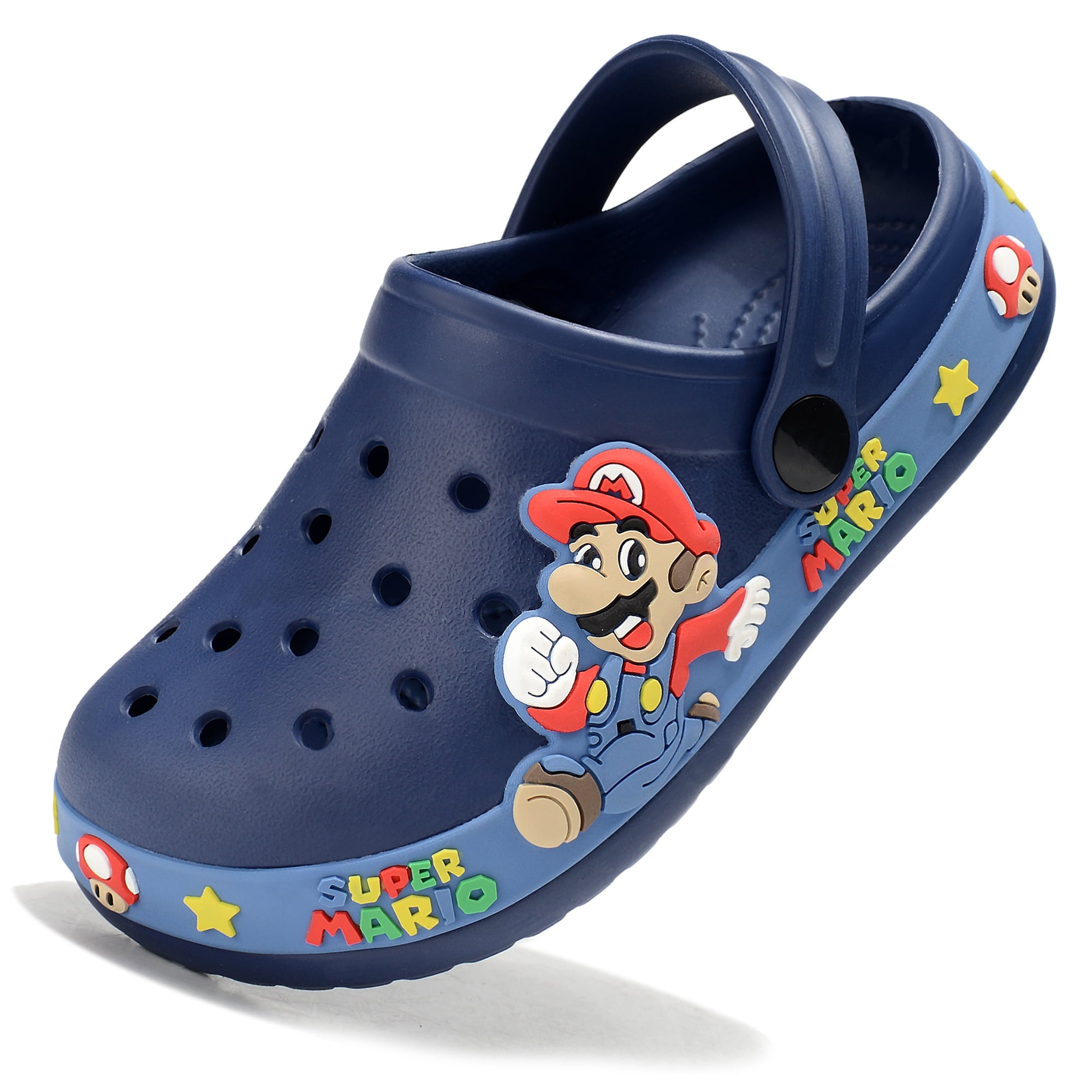 Mario Boys Clogs Cute Cartoon Toddler Garden Clogs Slip On Water Shoes ...
