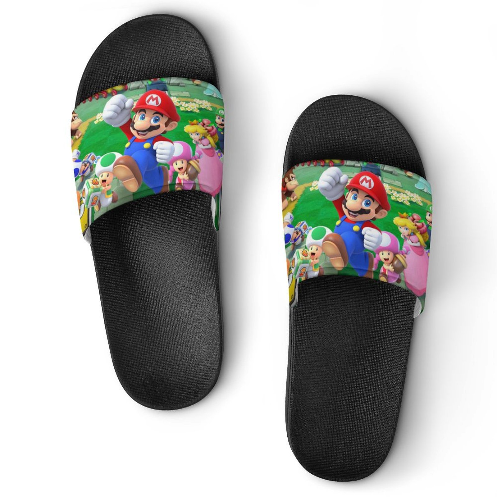 Mario Boys Slide Sandals, Comfort Casual Pool Slide Outdoor, Slip-On ...