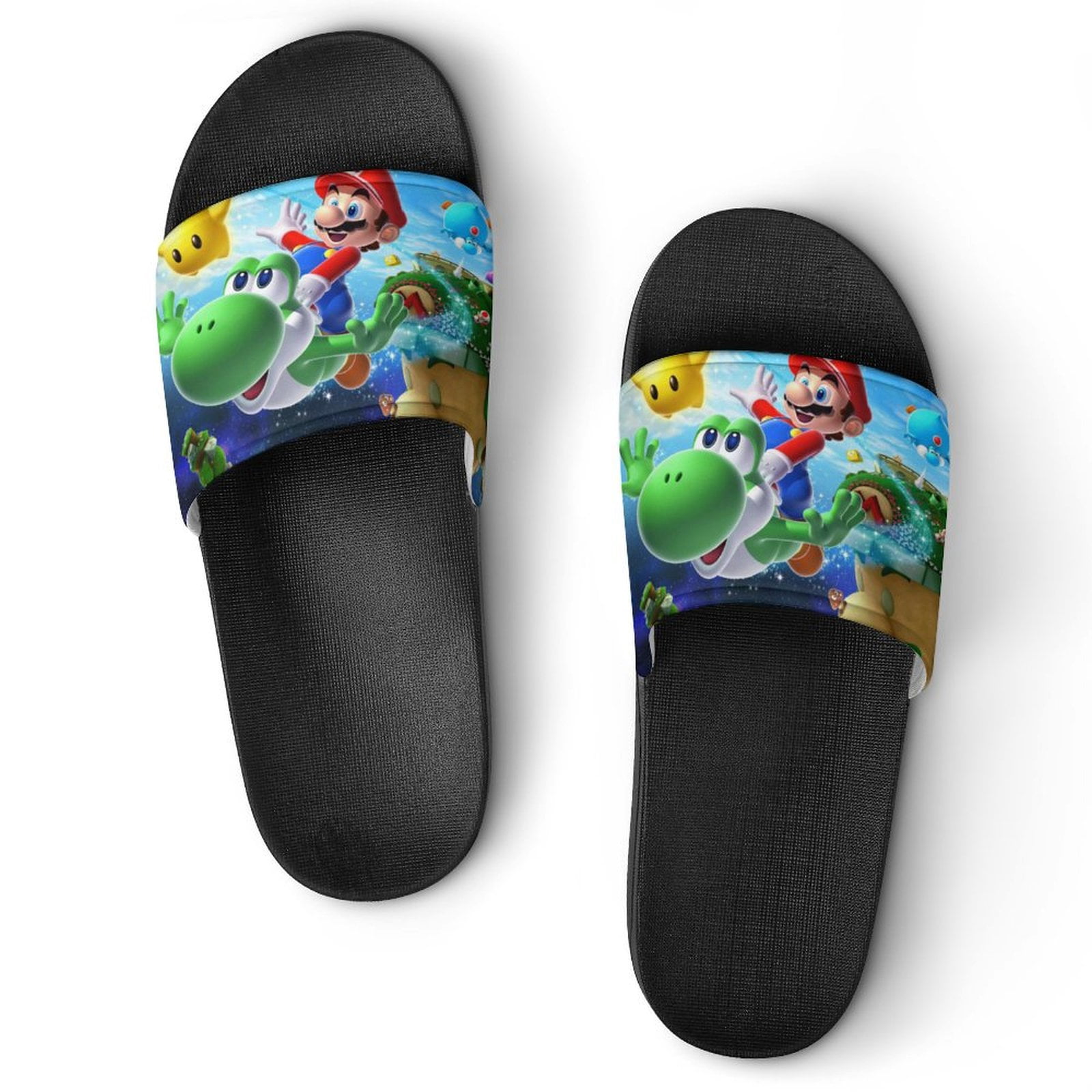 Mario Boys Slide Sandals, Comfort Casual Pool Slide Outdoor, Slip-On ...