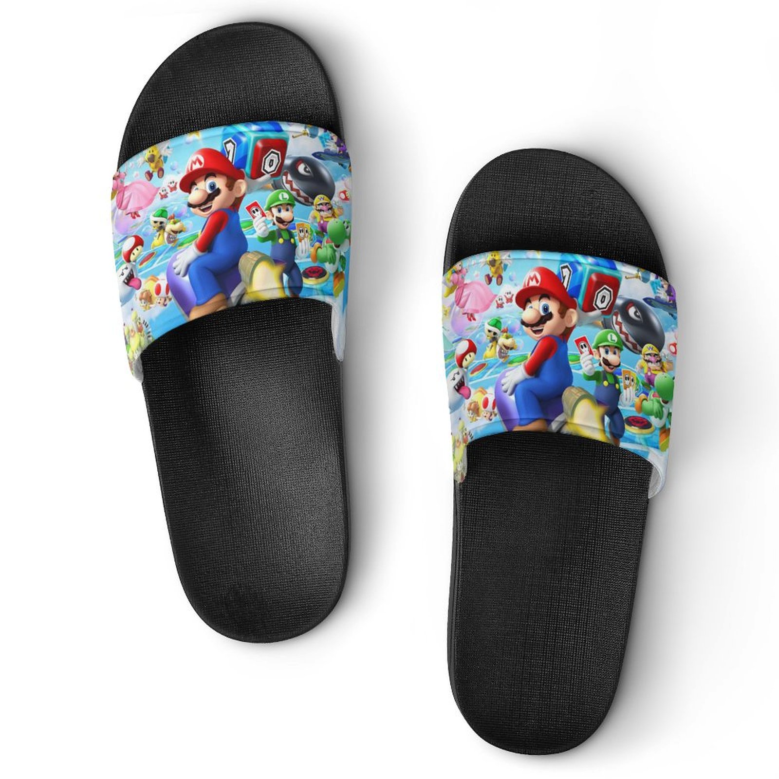 Mario Boys Slide Sandals, Comfort Casual Pool Slide Outdoor, Slip-On ...