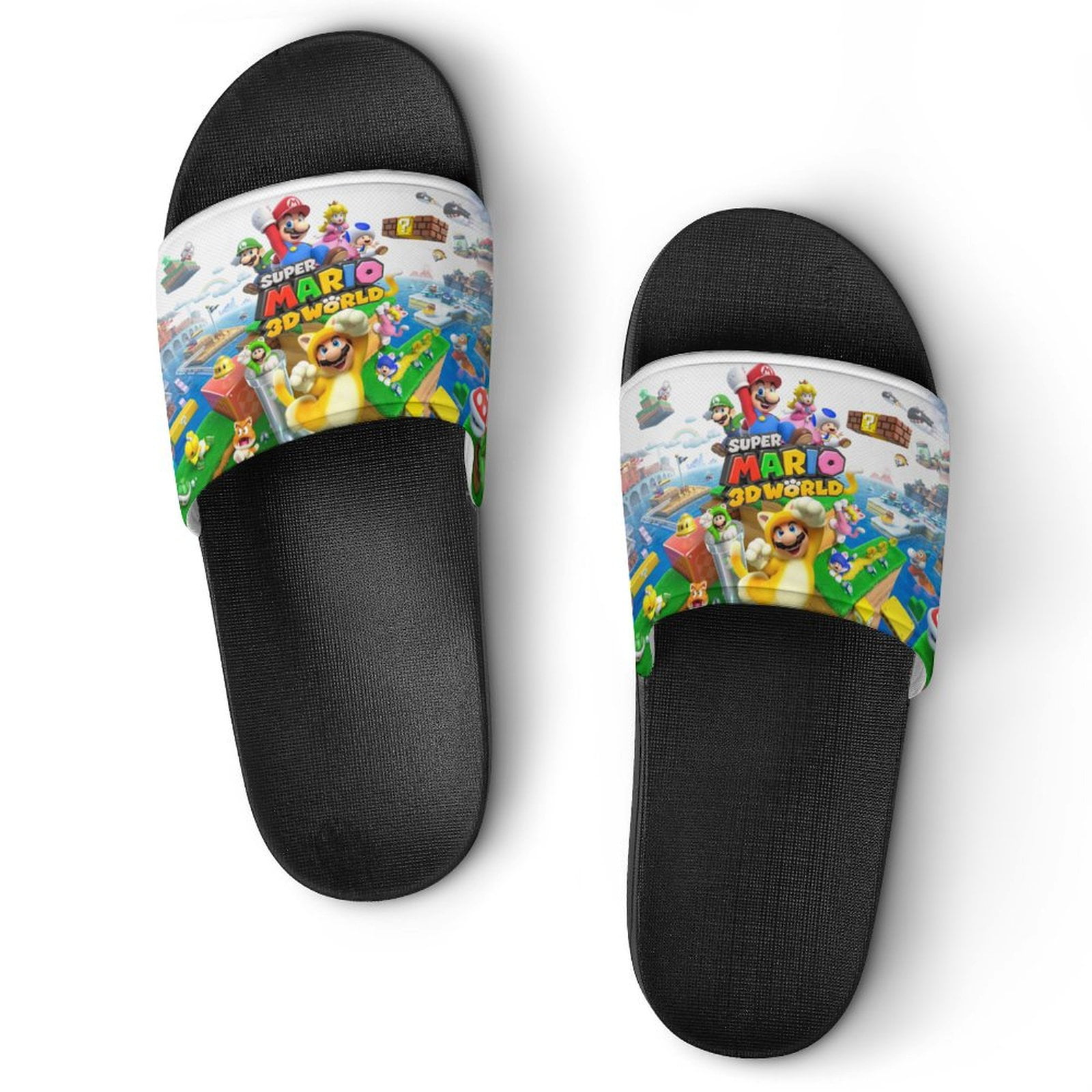 Mario Boys Slide Sandals, Comfort Casual Pool Slide Outdoor, Slip-On ...