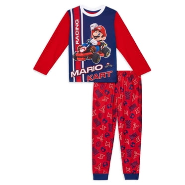 Super Mario Kart Bros Boys Pajamas Sleep Set, 2-Piece, Kids Clothing ...