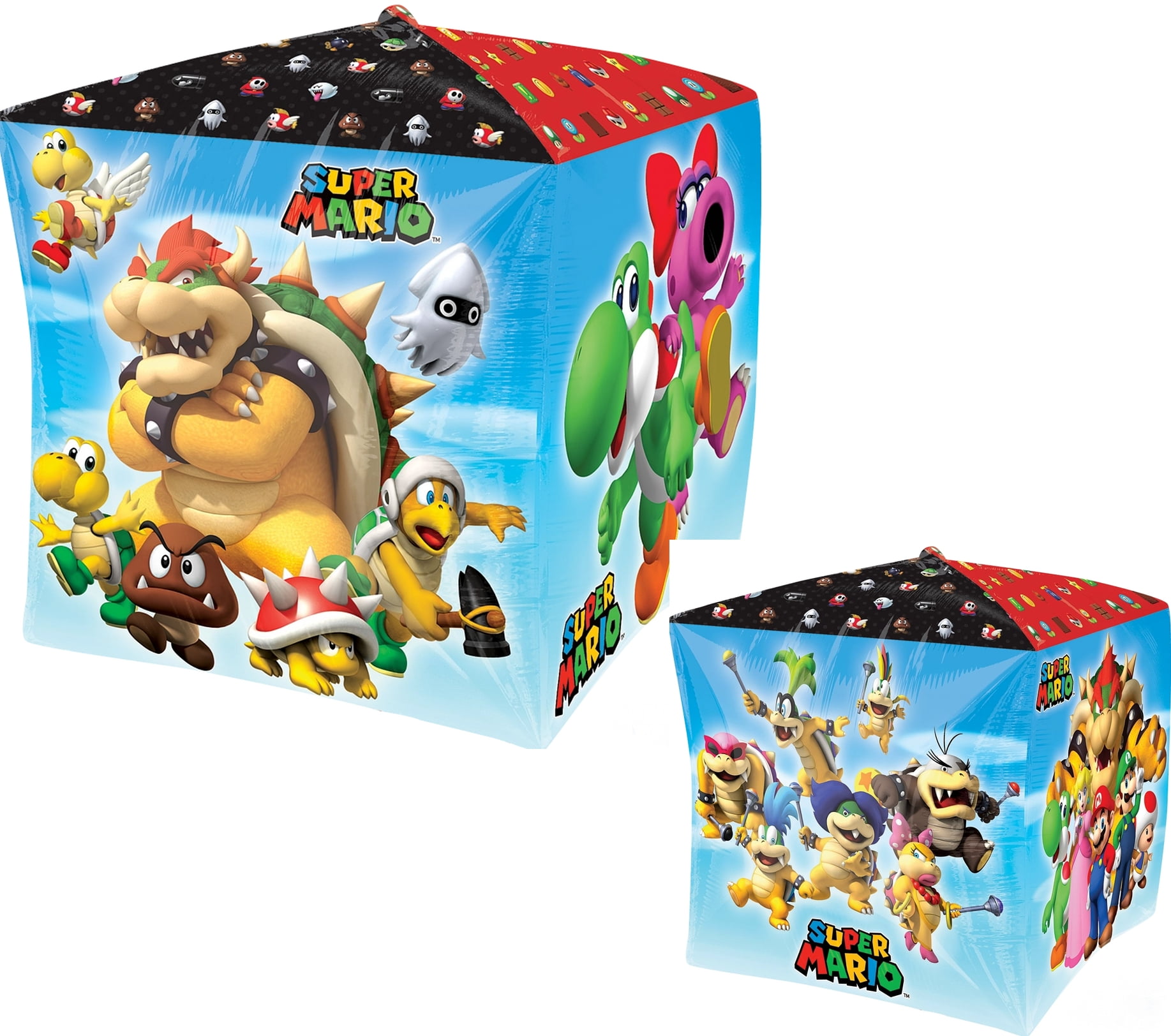 Mario Bros 15" Cubez Balloon - Party Supplies - Walmart.com